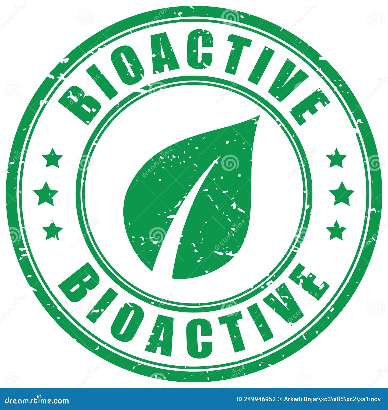 Bioactive Green Circle Sign Vector Illustration | CartoonDealer.com ...
