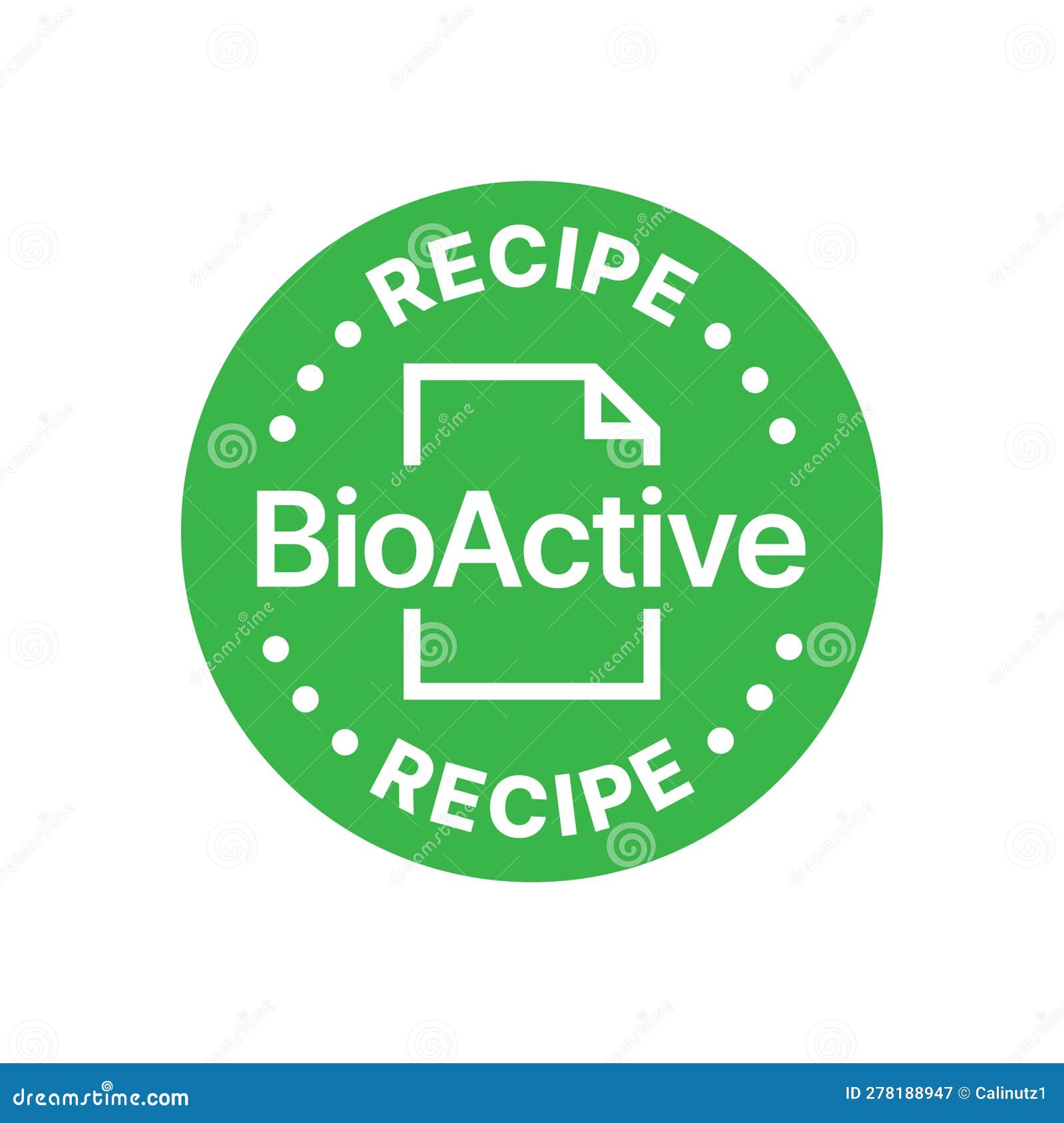 BioActive Product Formula Recipe Vector Icon Logo Badge Stock Vector ...