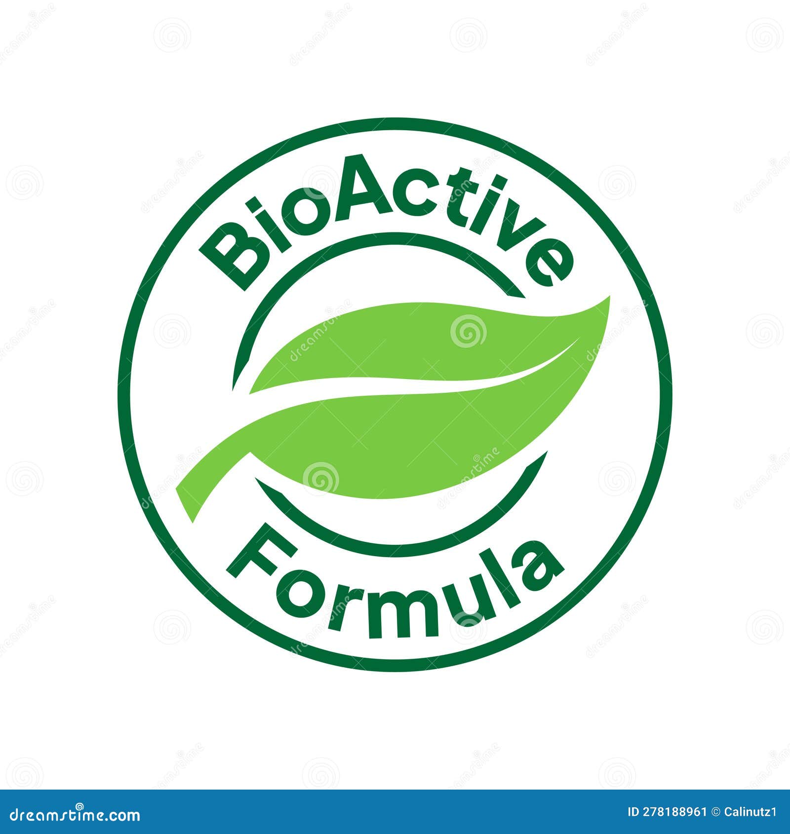 BioActive Product Formula Recipe Vector Icon Logo Badge Stock Vector ...