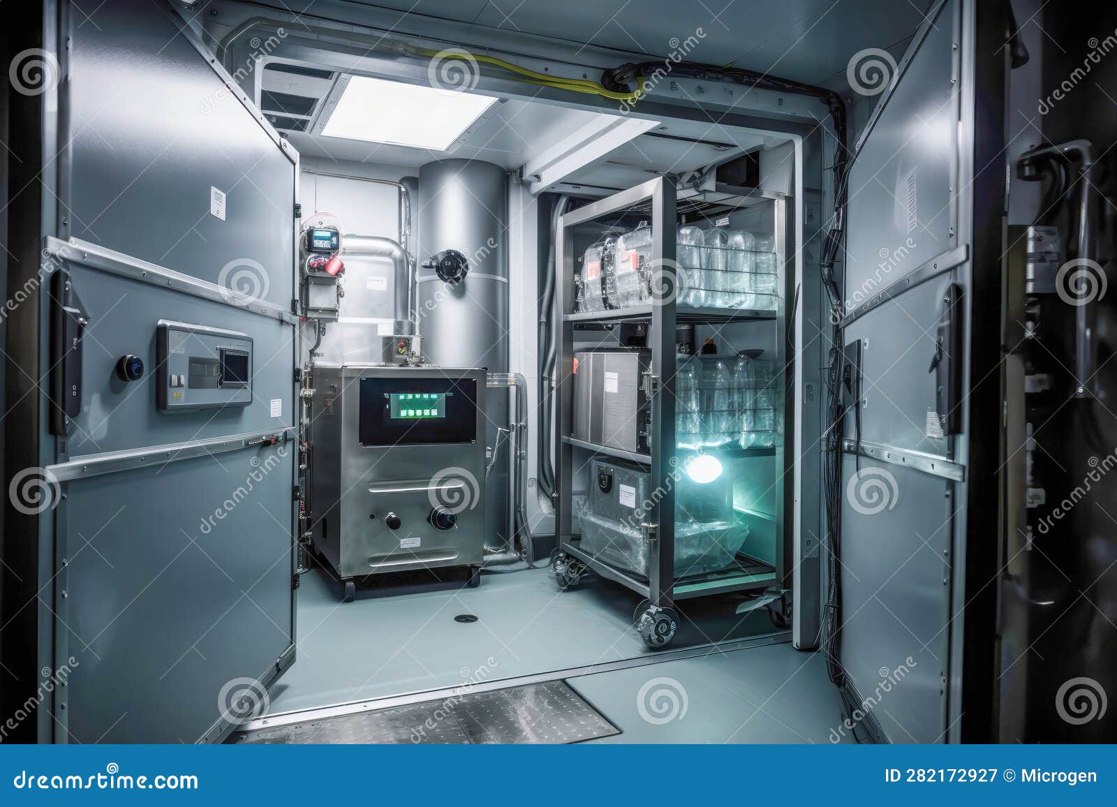 Biobank Vault with Ultra-low Temperature Cryogenic Freezer Stock ...