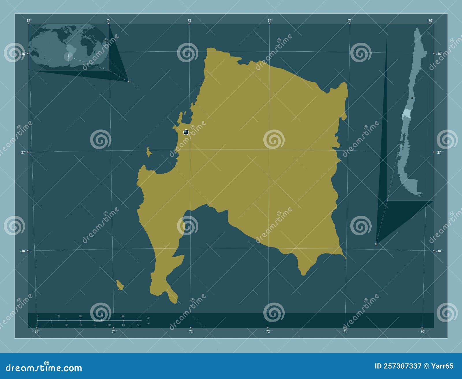 Biobio, Chile. Solid. Capital Stock Illustration - Illustration of ...