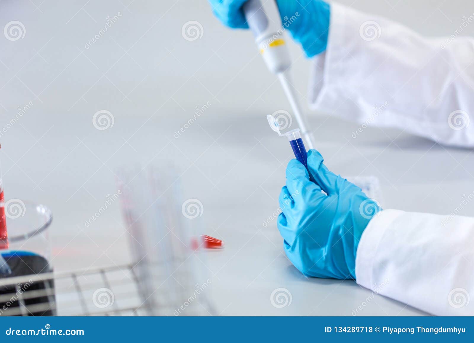 Biochemical Analysis and Chemical Analysis in Lab. Stock Photo - Image ...