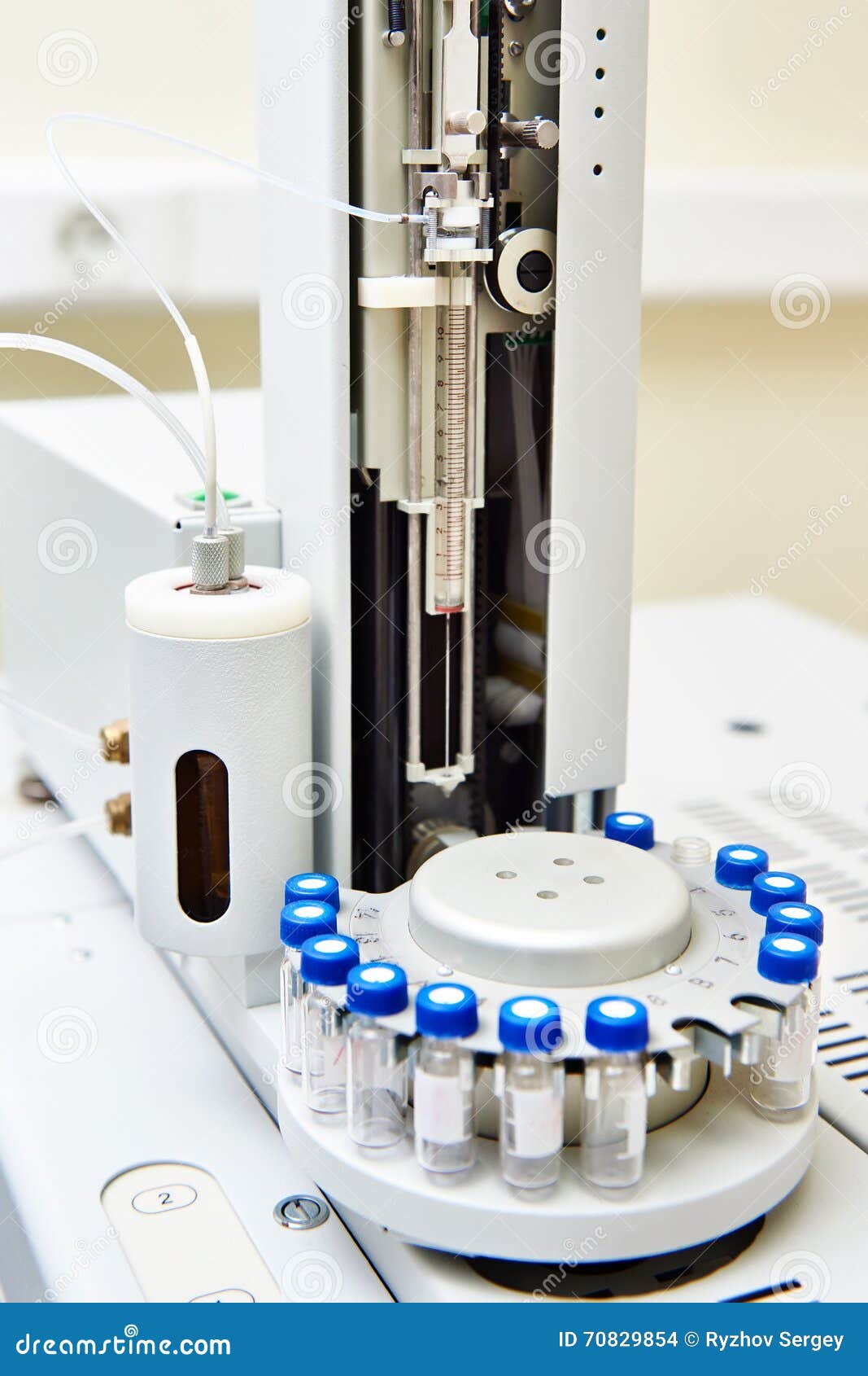 Biochemical Analyzer with Turret in Laboratory Stock Photo - Image of ...