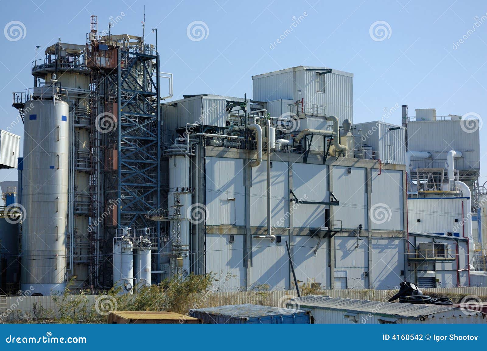 Biochemical factory stock photo. Image of high, steel - 4160542