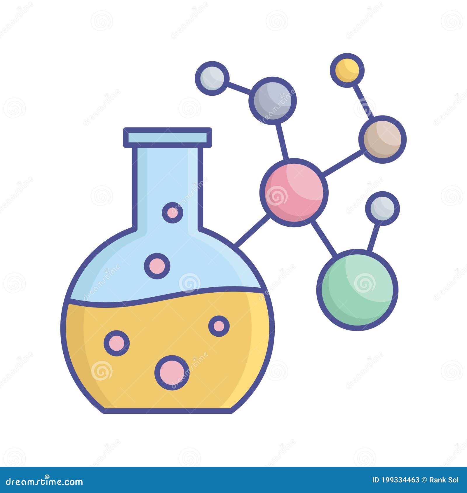 Biochemical Fill Vector Icon Which Can Easily Modify or Edit Stock ...