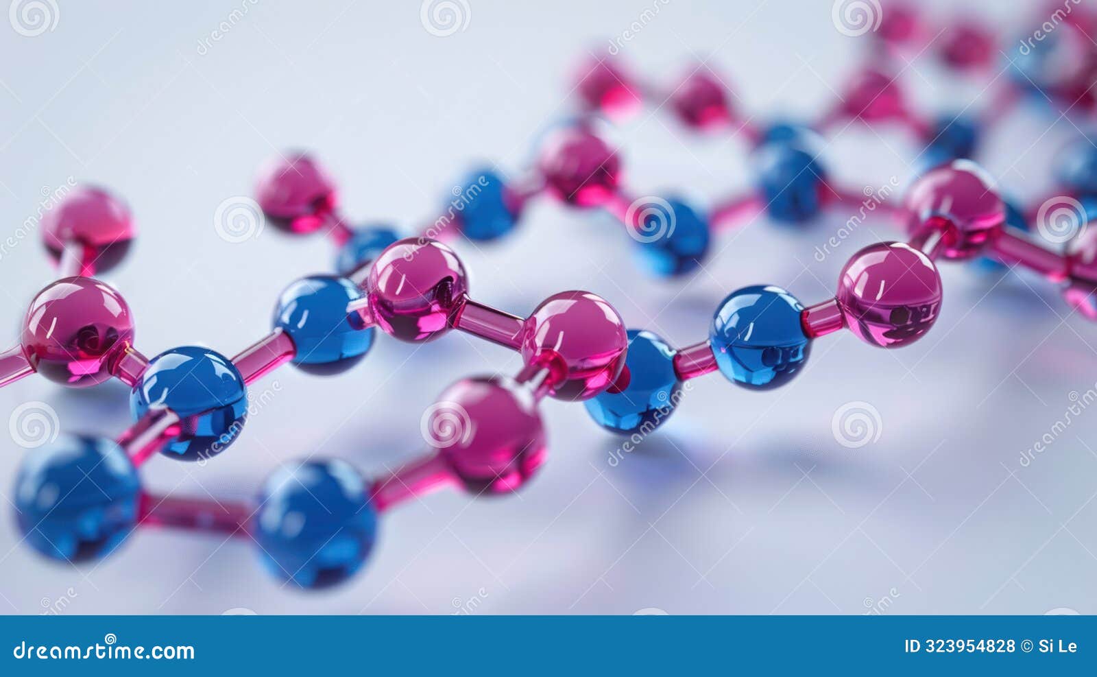 Biochemical Molecules in Detail: a Close-up Look at Molecular Structure Stock Illustration ...