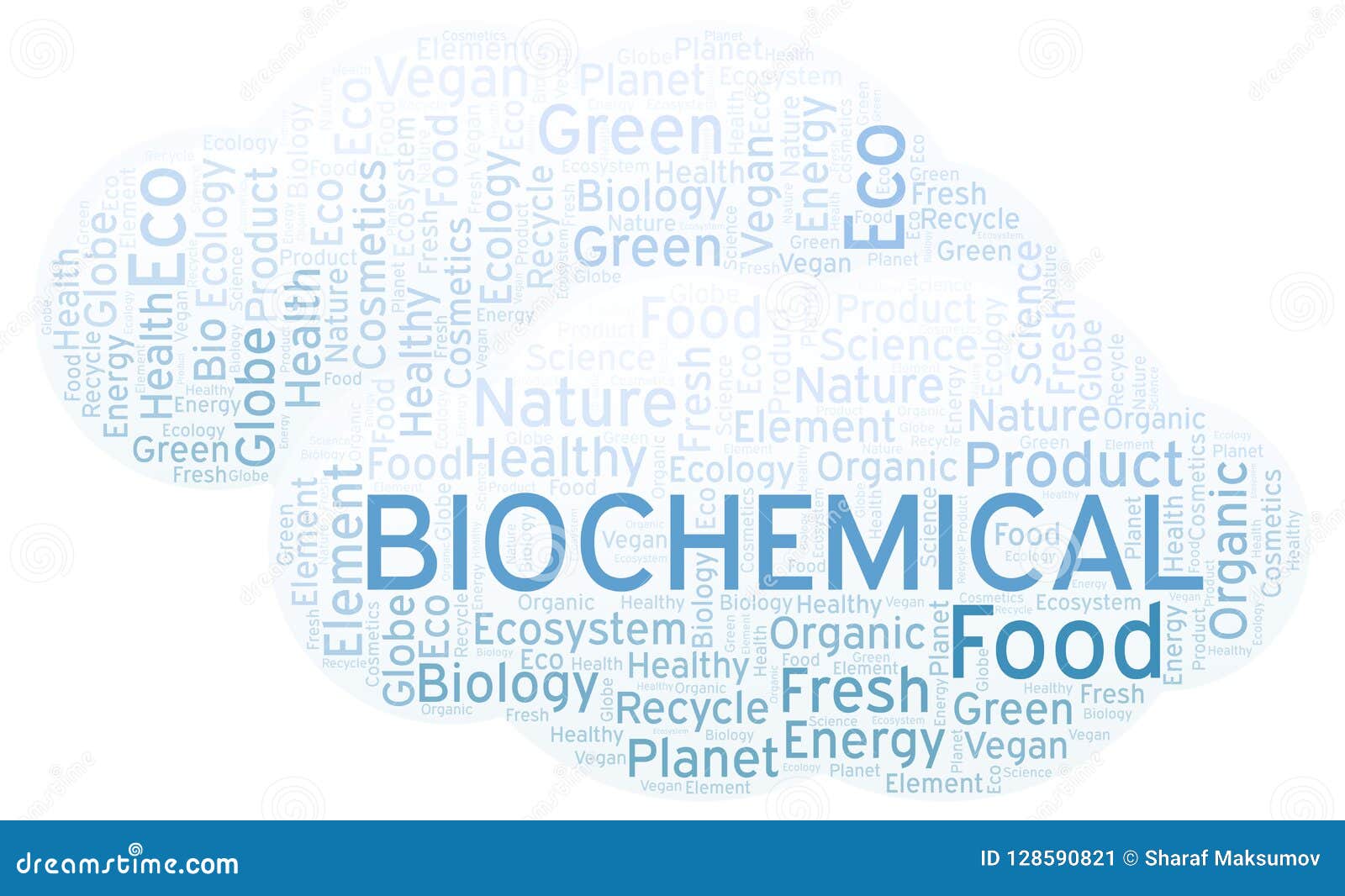 Biochemical word cloud. stock illustration. Illustration of background ...