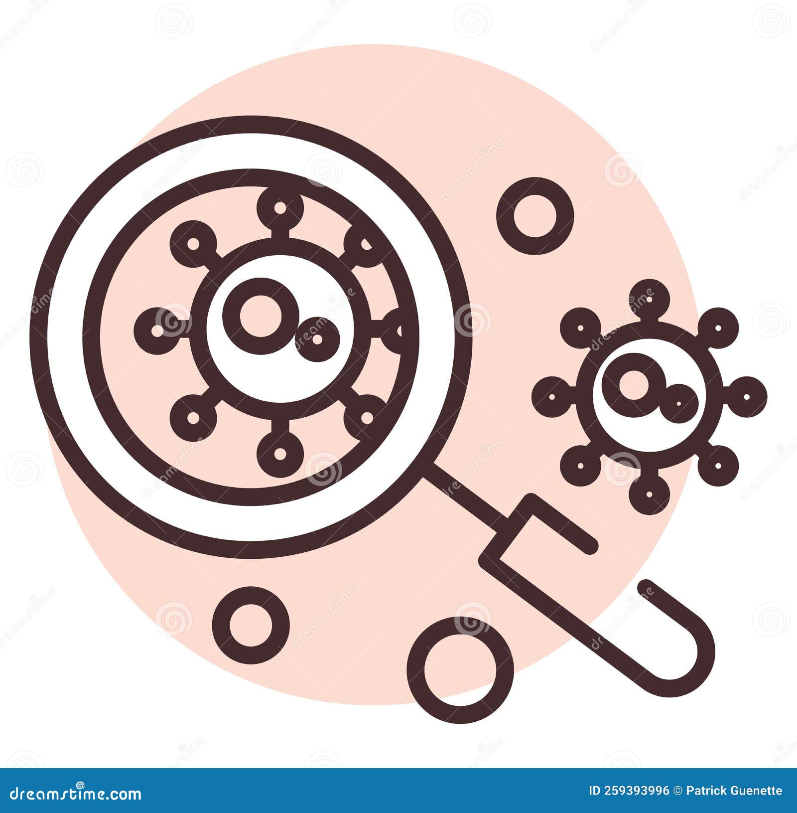 Biochemistry bactery, icon stock vector. Illustration of biotechnology ...
