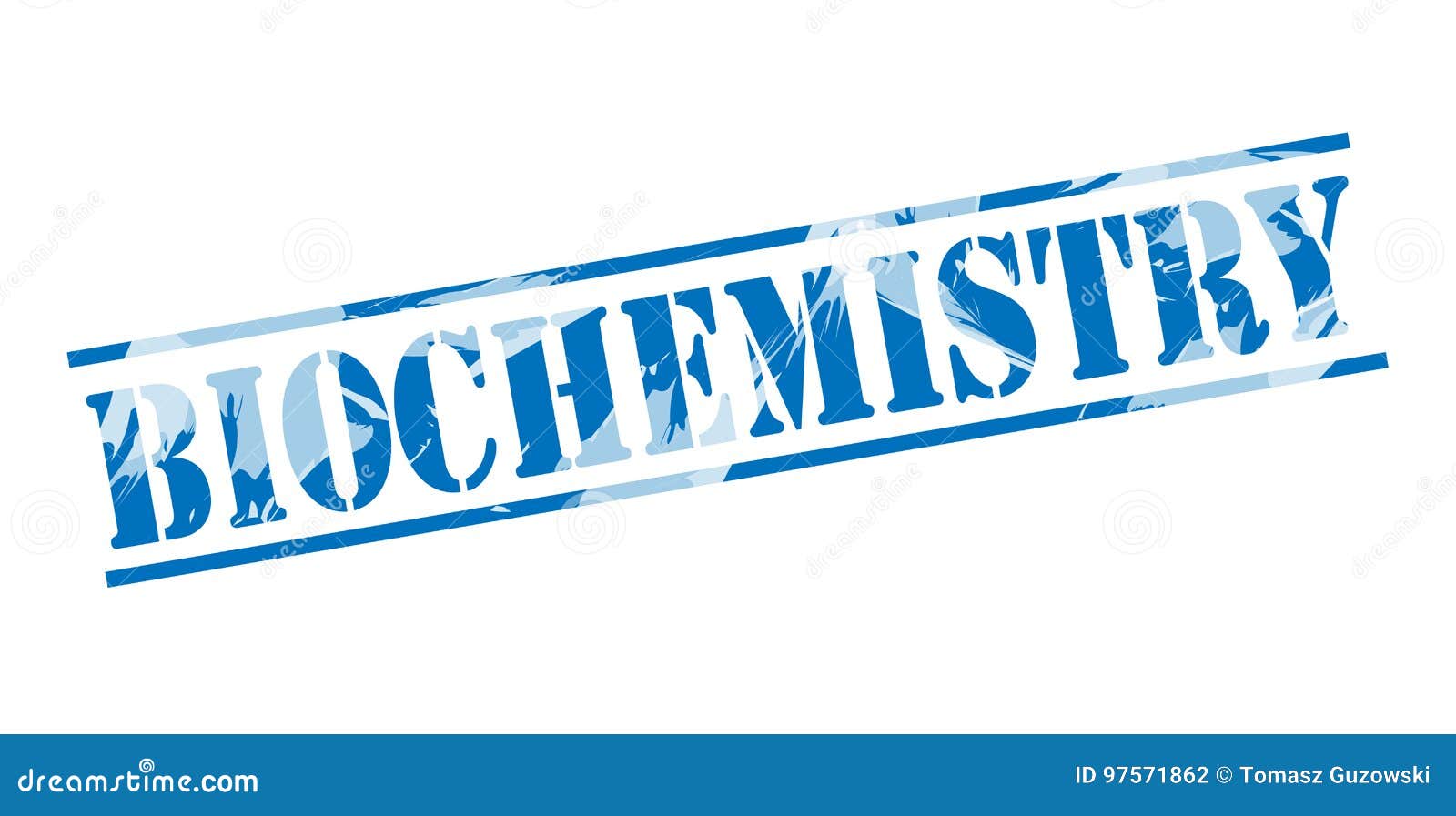 Biochemistry blue stamp stock illustration. Illustration of button ...