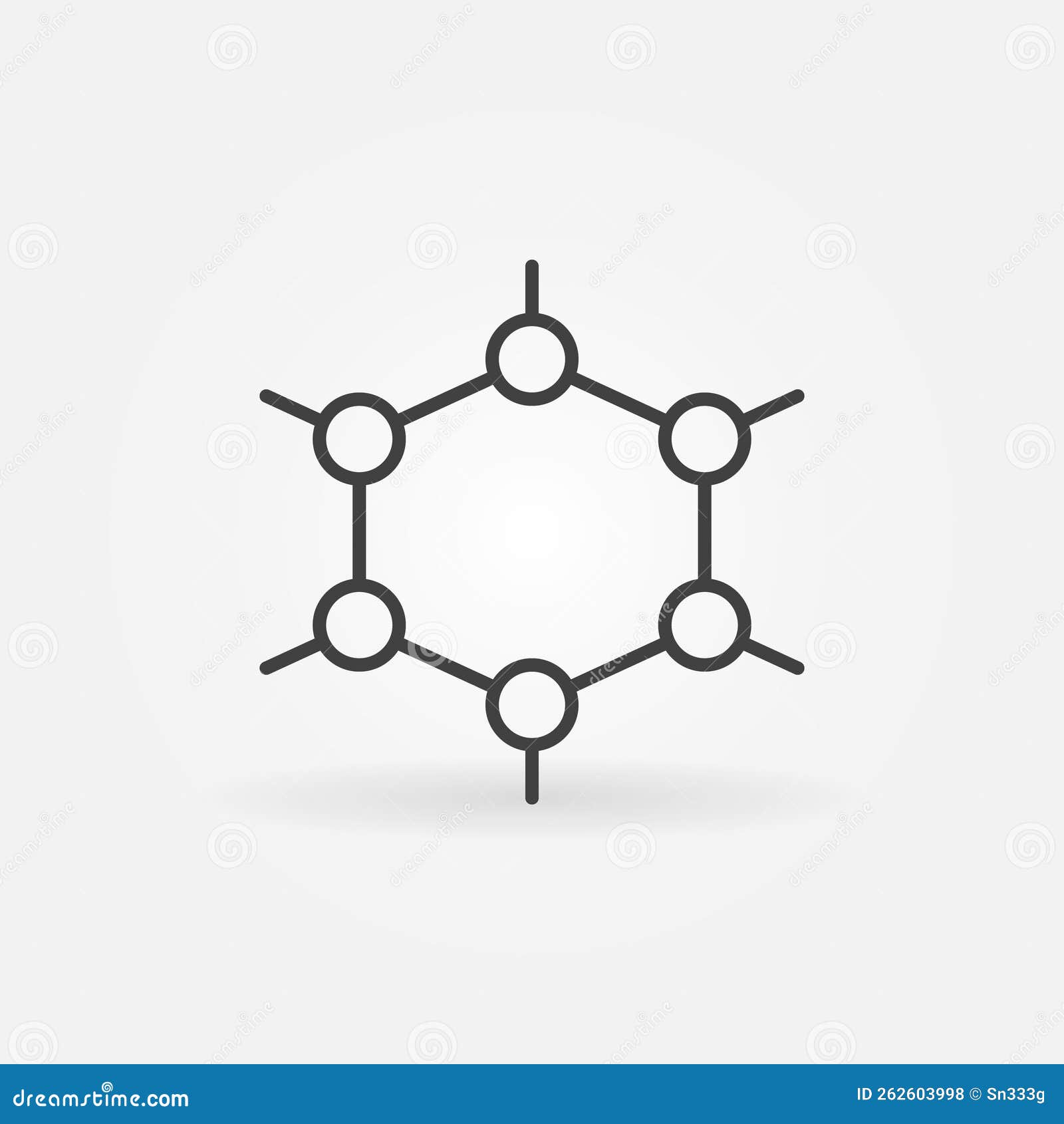 Biochemistry Chemical Formula Structure Vector Concept Line Icon Stock ...