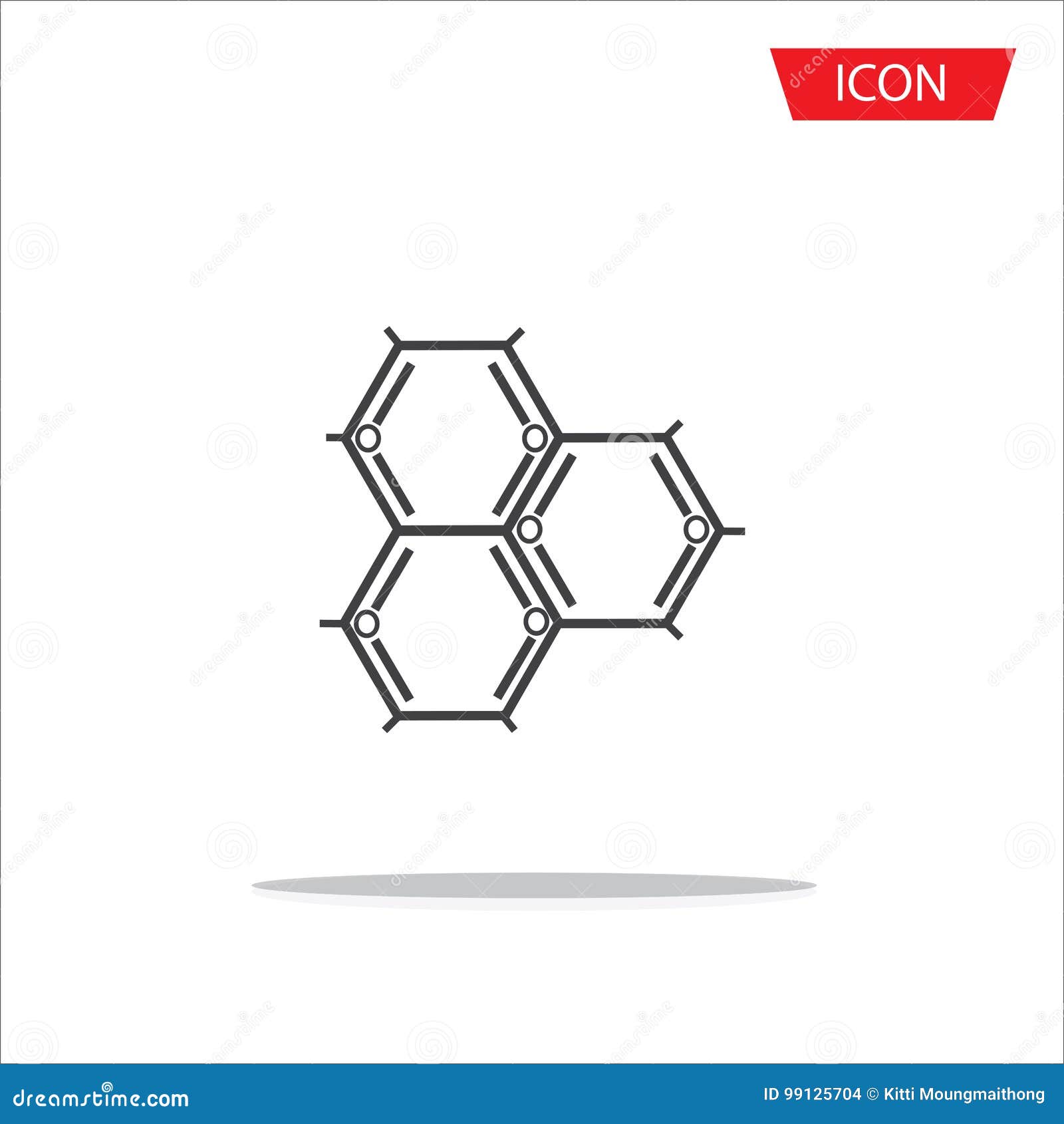 Biochemistry Icon. Magnifying Glass With DNA Symbol Stock Photo ...