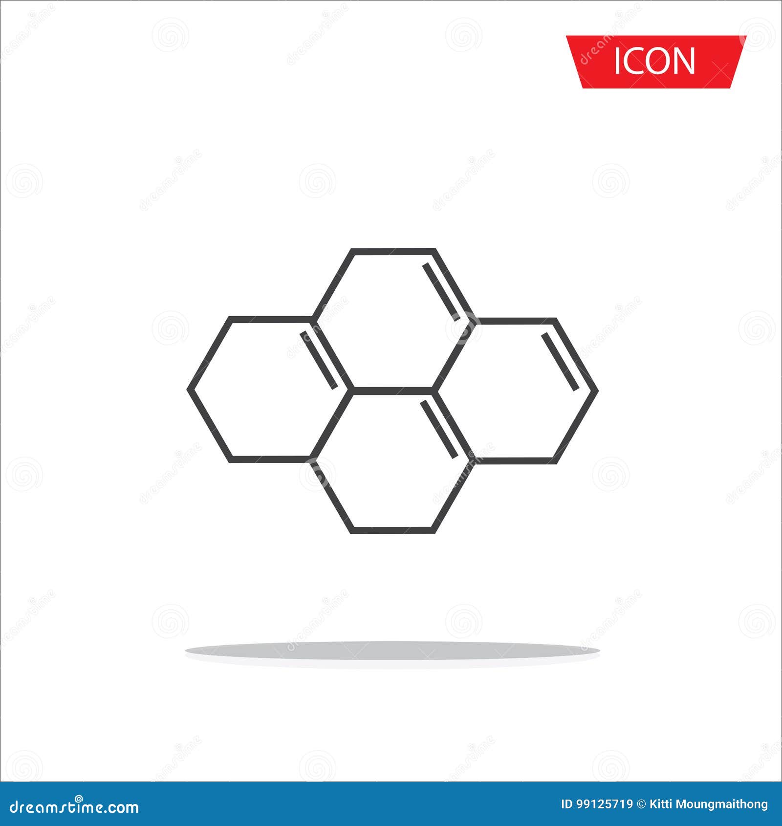 Biochemistry Icon. Magnifying Glass With DNA Symbol Stock Photo ...