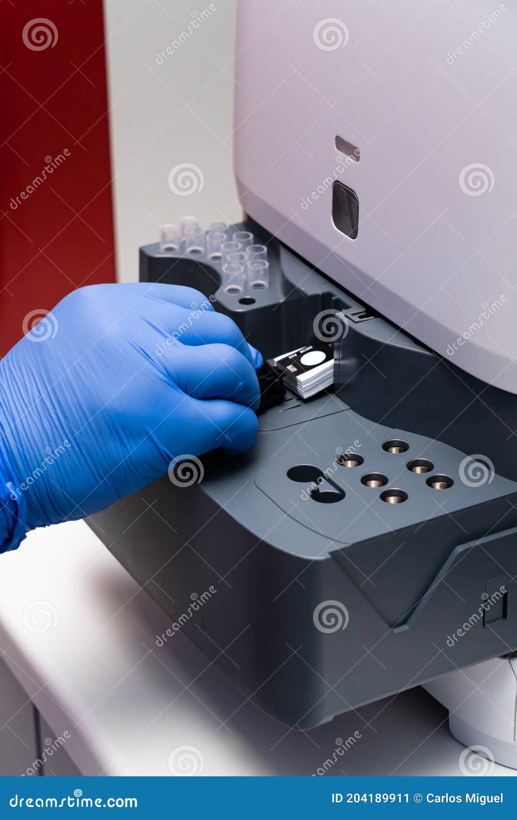 Biochemistry Machine for Blood Analysis Stock Image - Image of serum ...
