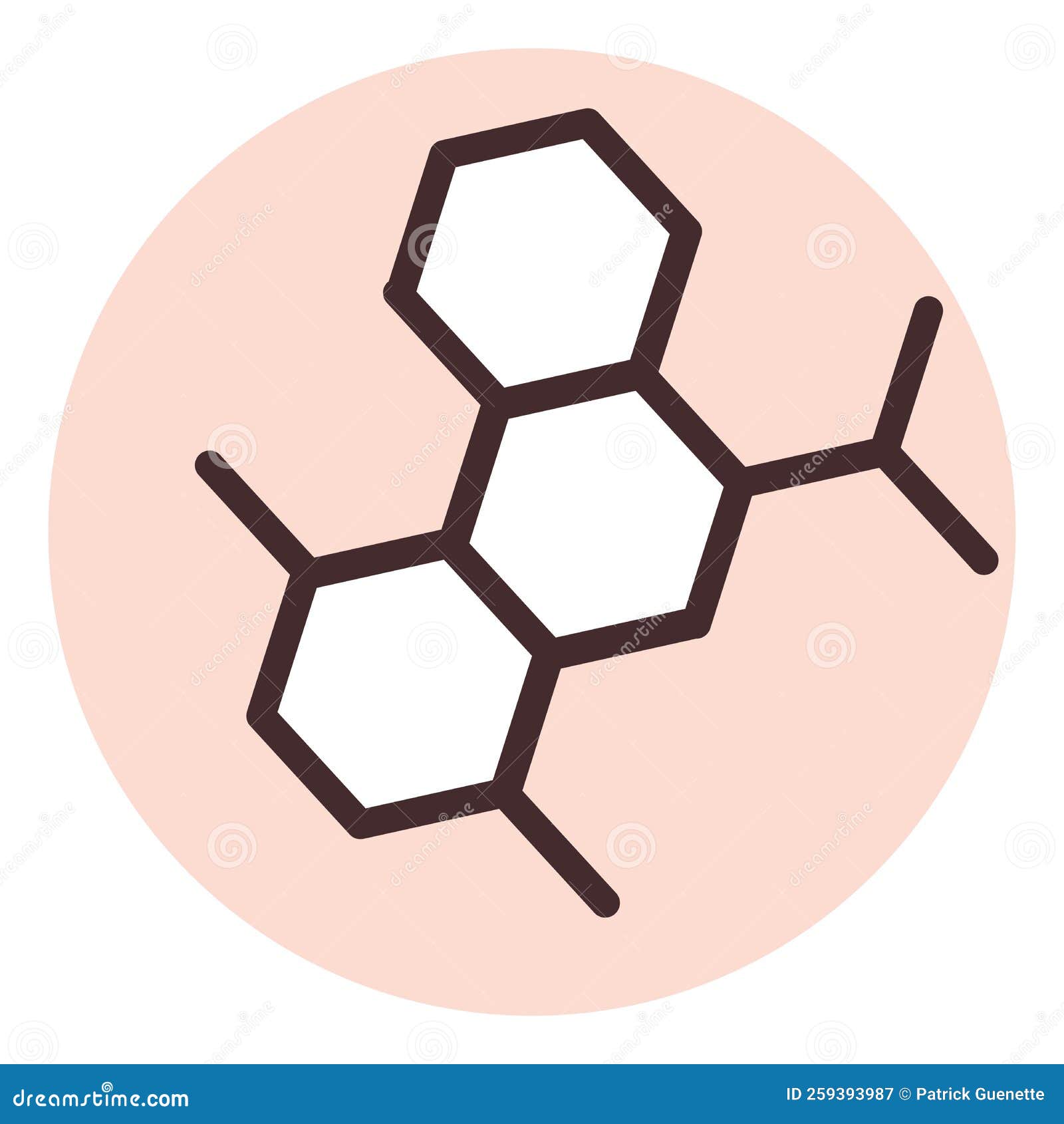 Biochemistry Molecular Structure, Icon Stock Vector - Illustration of ...