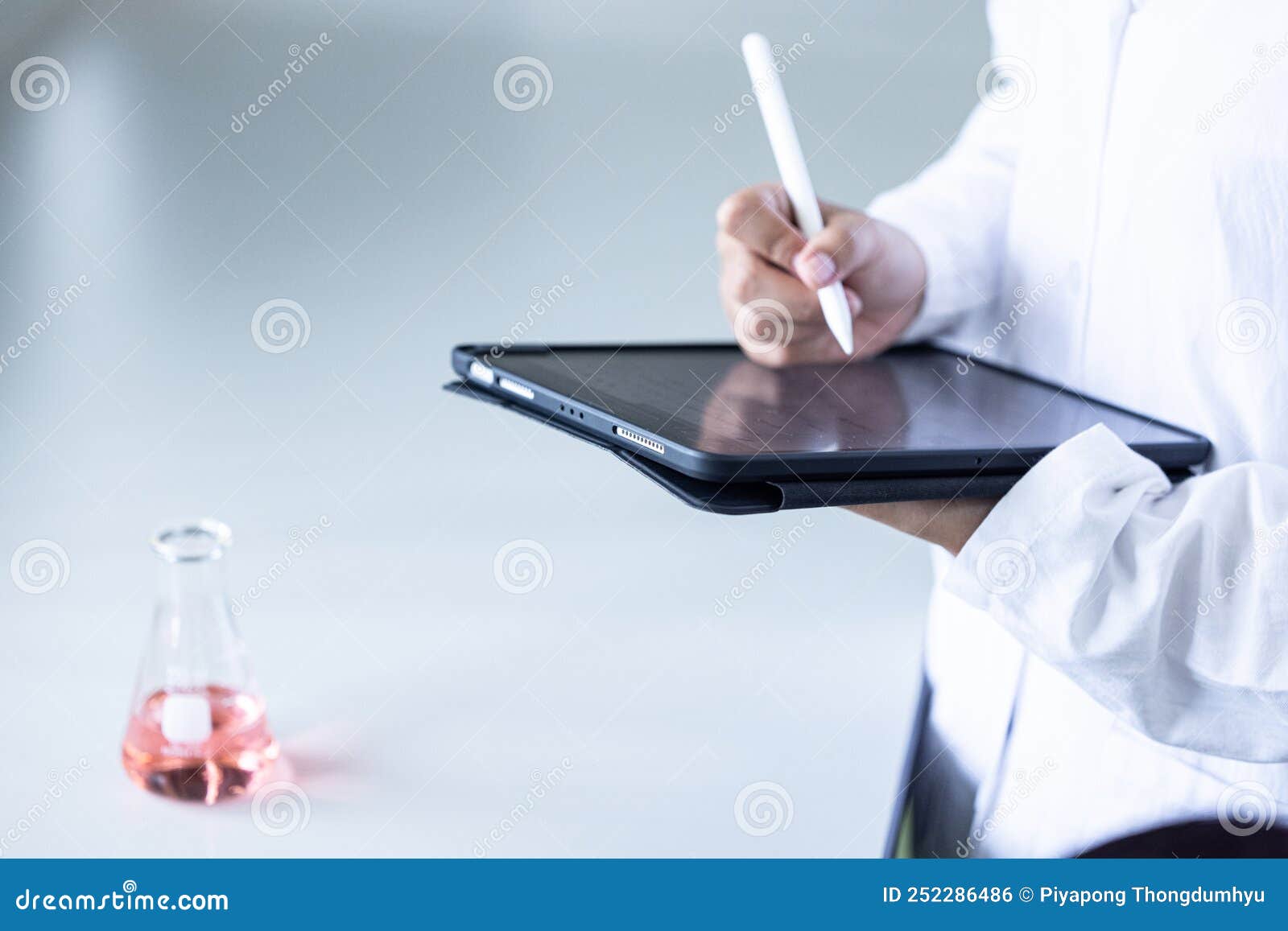 Biochemistry Study in the Laboratory. Stock Photo - Image of chemical ...