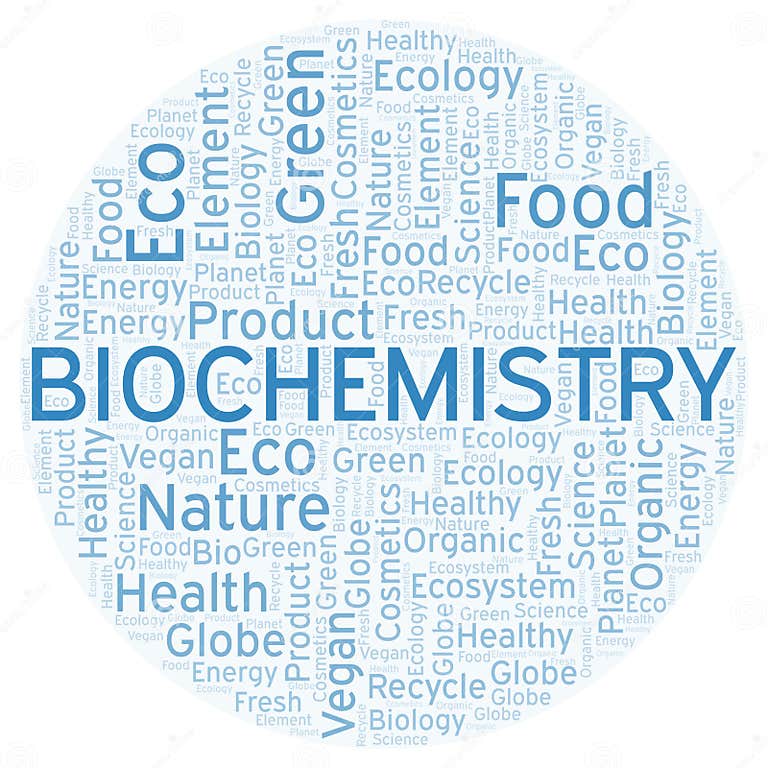 Biochemistry word cloud. stock illustration. Illustration of word ...