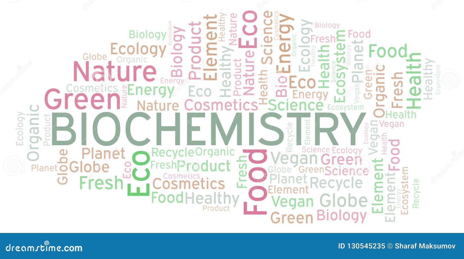 Biochemistry word cloud. stock illustration. Illustration of white ...