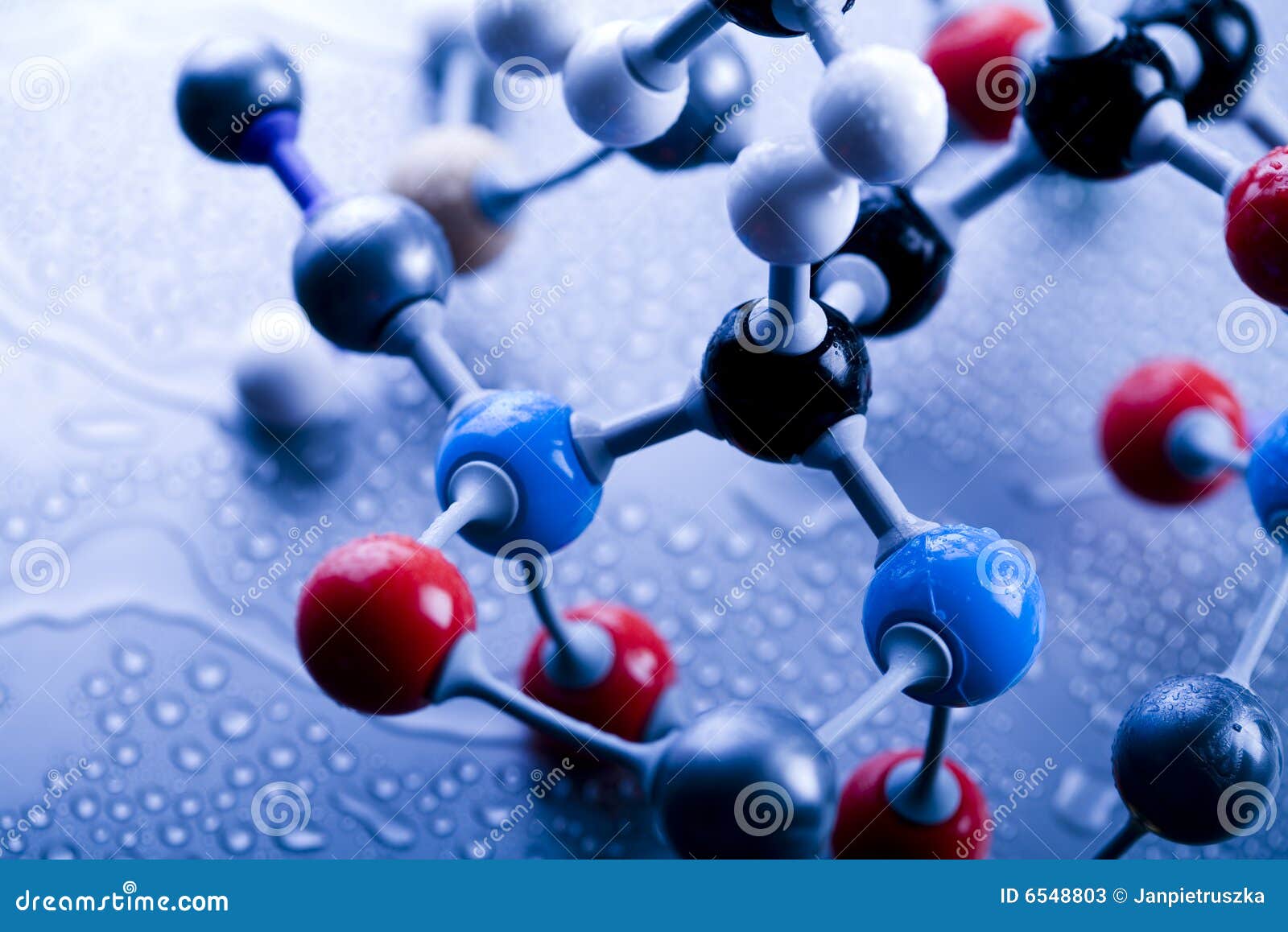 Biochimie et atome image stock. Image du médecine, connexion - 6548803