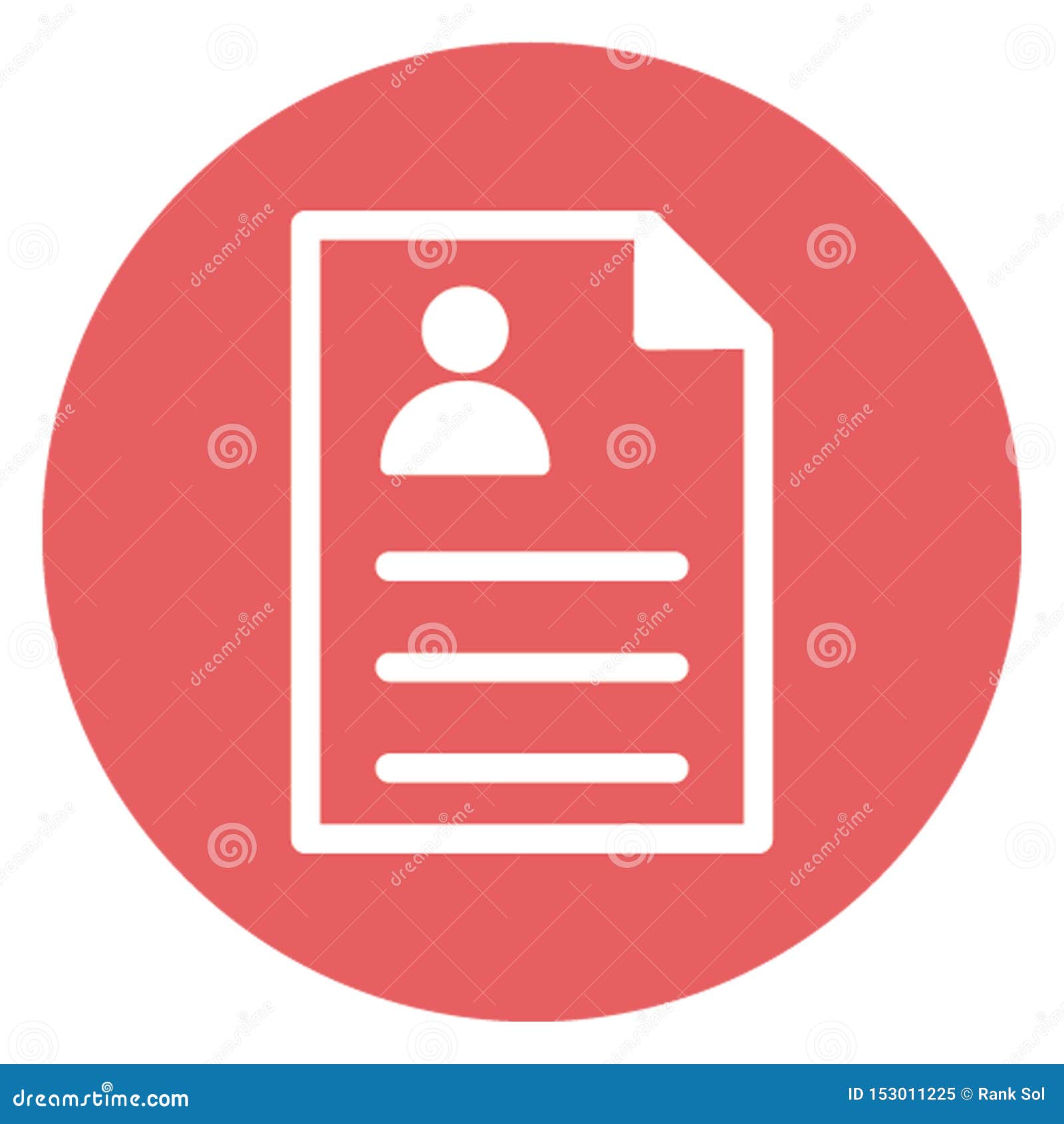 Biodata Isolated Vector Icon Which Can Easily Modify Stock Vector ...
