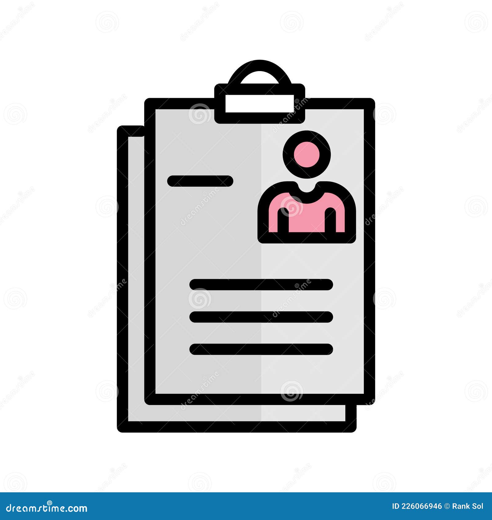 Biodata Vector Icon Which Can Be Easily Modified or Edit Stock Vector ...