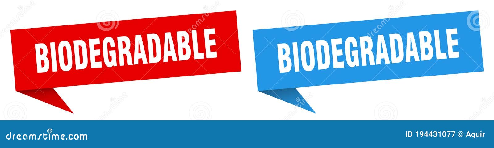 Biodegradable Banner. Biodegradable Speech Bubble Label Set Stock ...