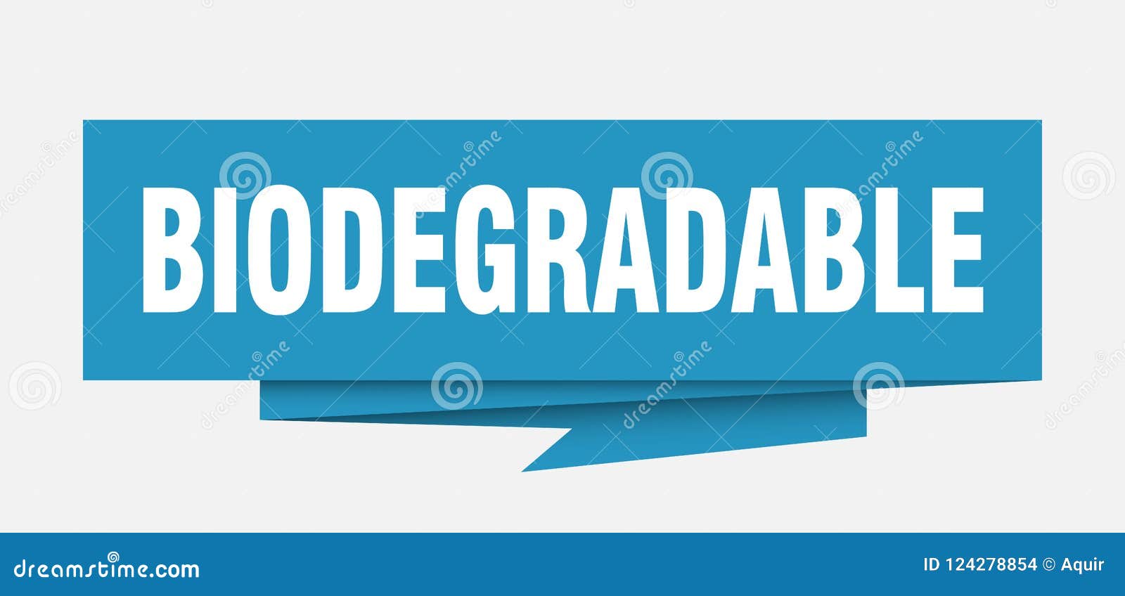 Biodegradable stock vector. Illustration of band, banner - 124278854