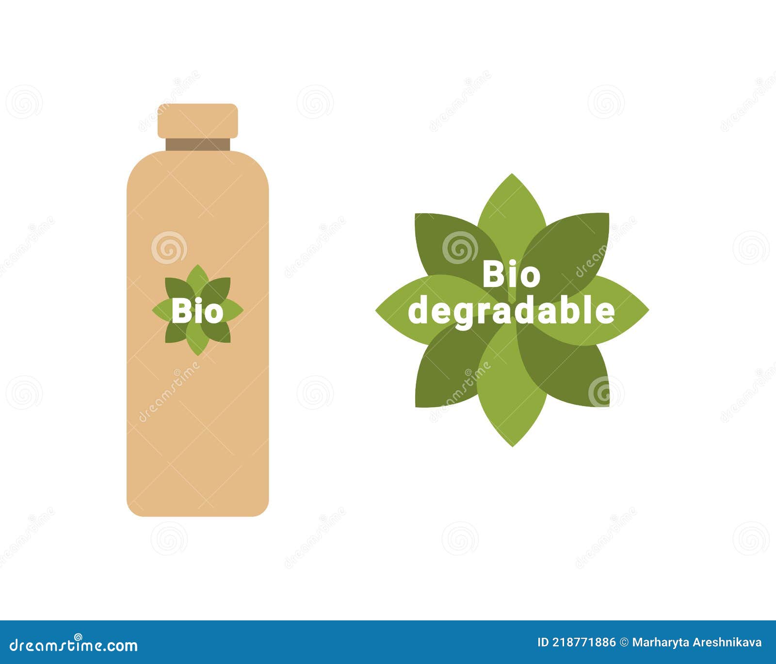 Biodegradable Bottle, Package. Logo, Sign, Emblem, Signal, Ecology ...