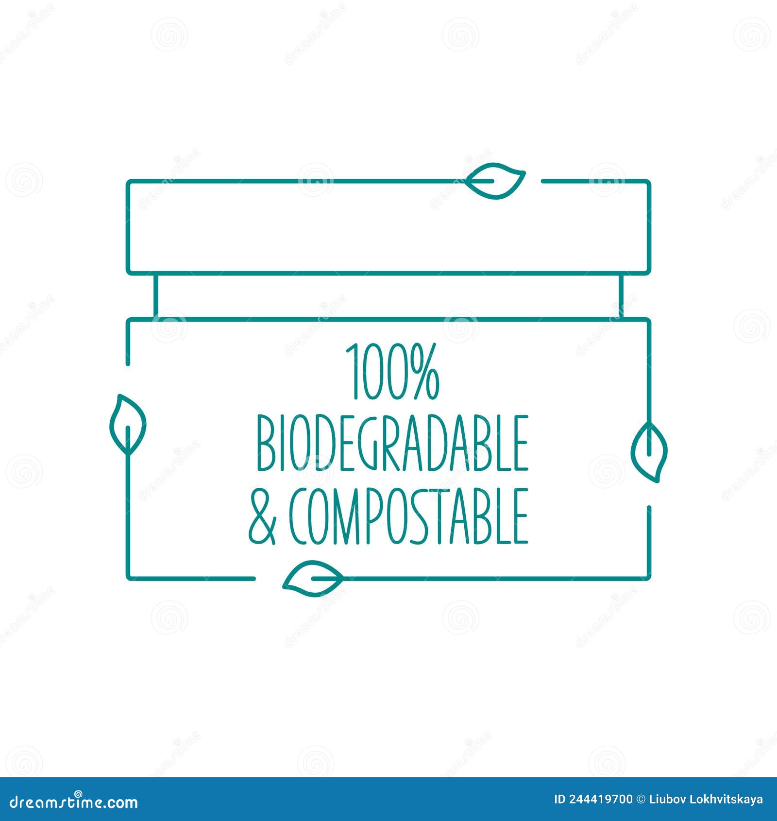 Compostable Plastic Materials Made From Corn Cartoon Vector ...