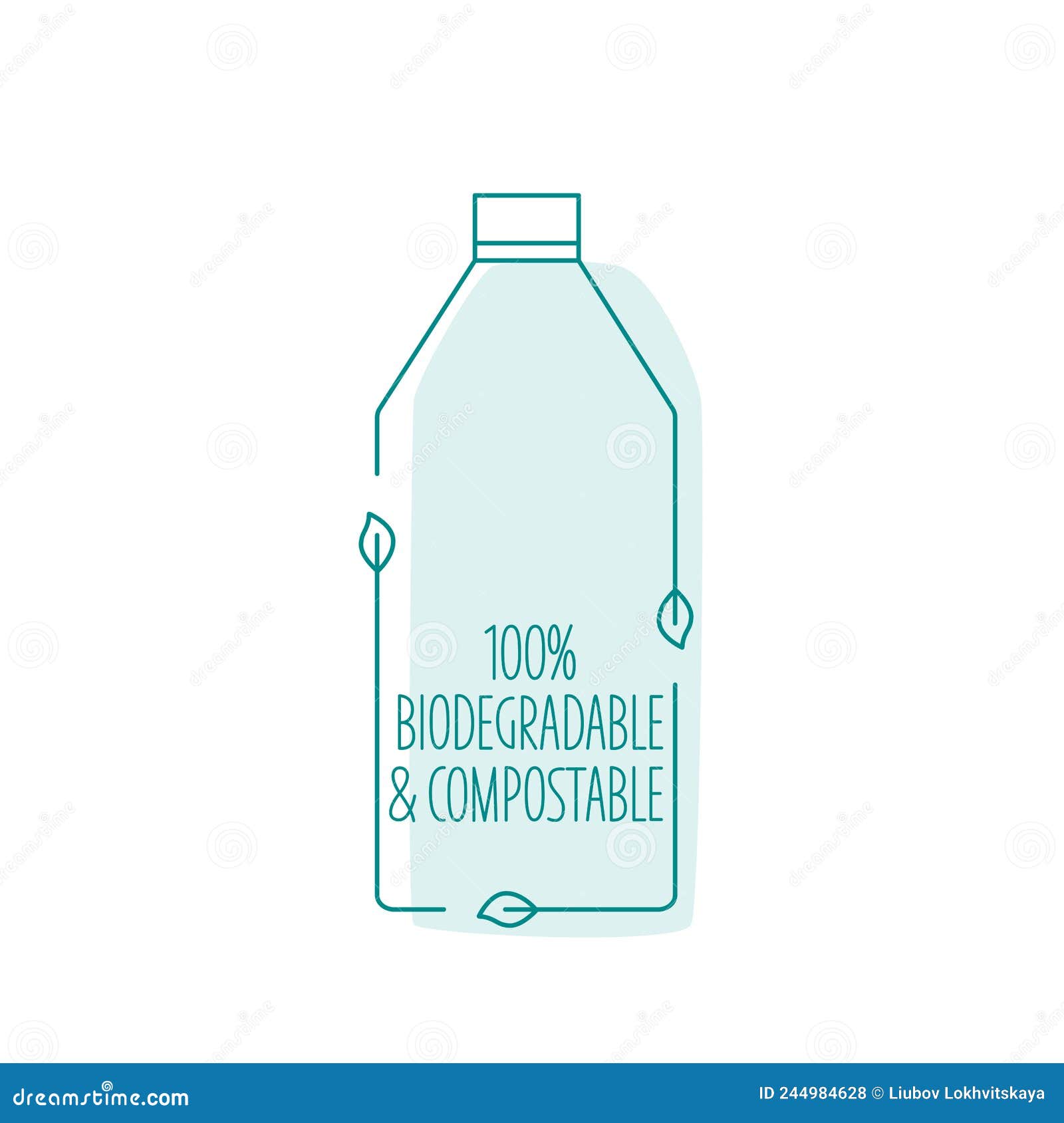 Compostable Waste Concept. Organic Trash, Food Compost Icon With Apple ...