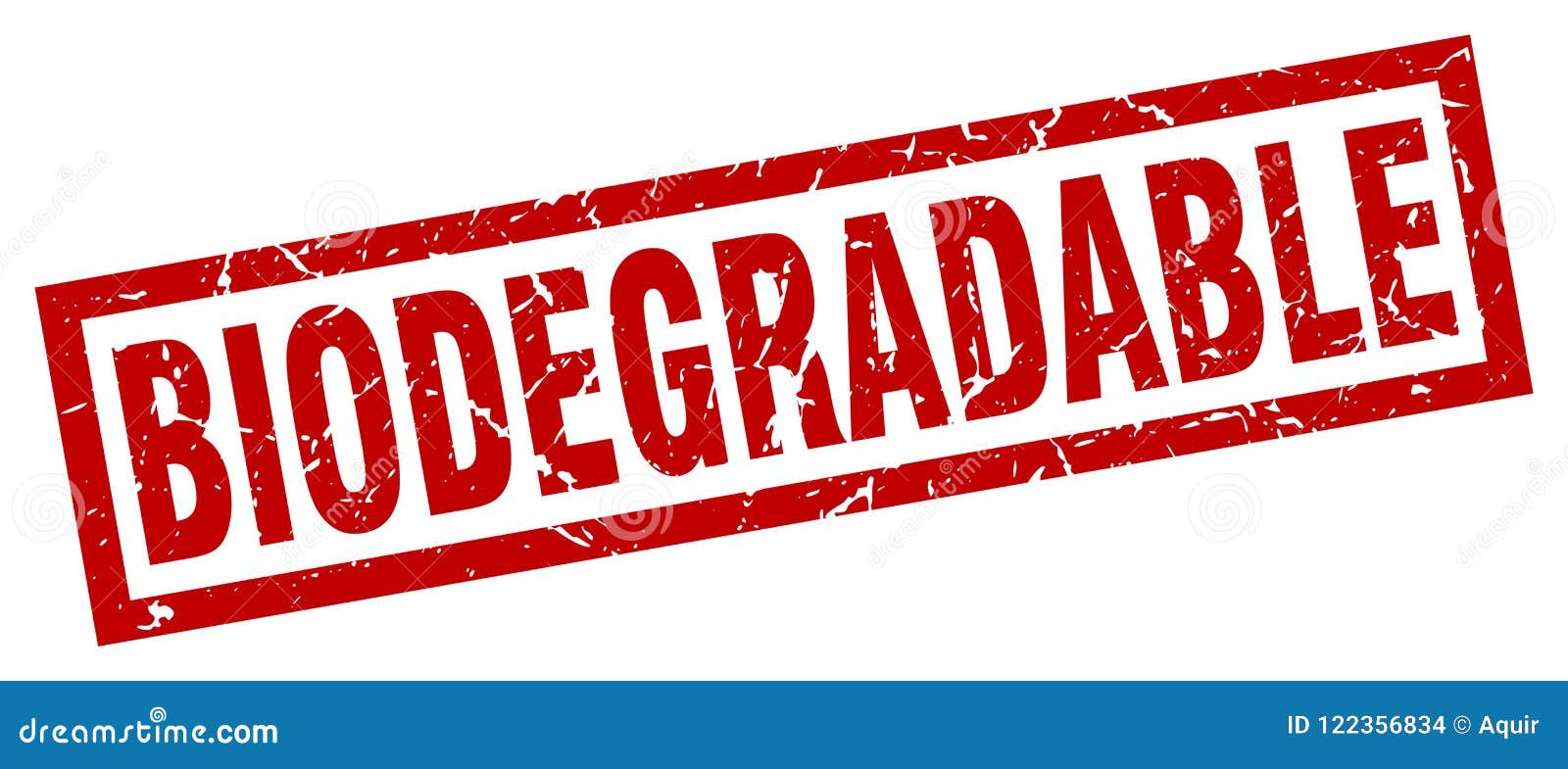 Biodegradable stamp stock vector. Illustration of label - 122356834
