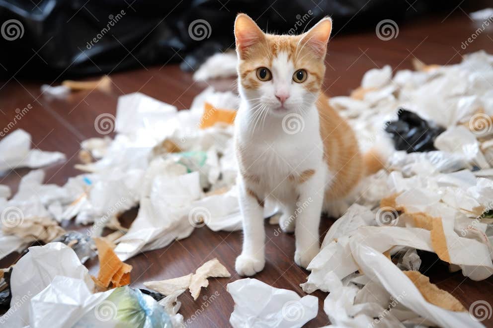 Biodegradable Litter for a Cat Stock Photo - Image of biodegradable ...