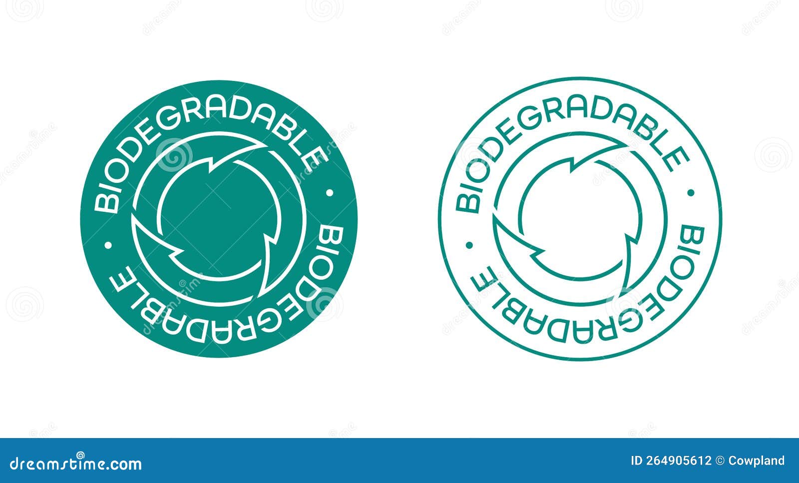 Recycle_sing_thin_line stock vector. Illustration of conservation ...