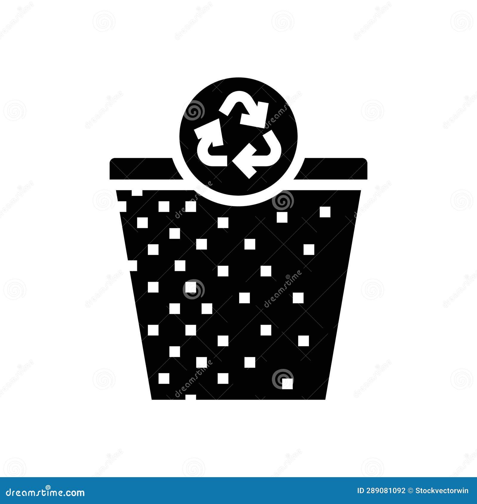 Biodegradable Materials Environmental Glyph Icon Vector Illustration ...