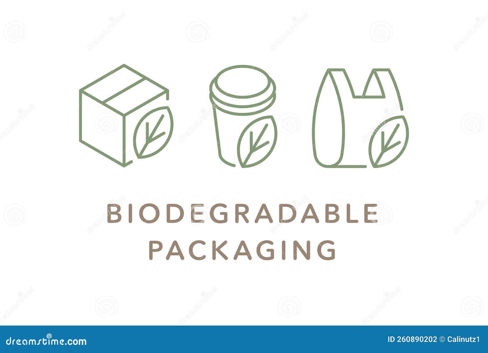 Biodegradable Packaging Vector Icon Badge Logo Stock Vector ...