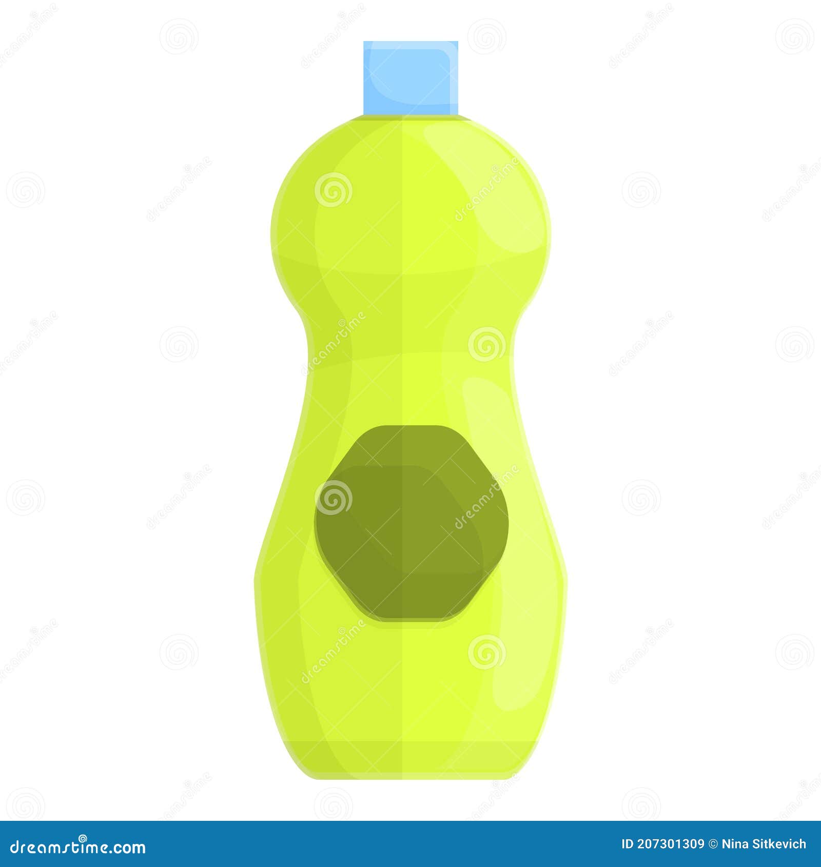 Biodegradable Plastic Bottle Icon, Cartoon Style Stock Illustration ...