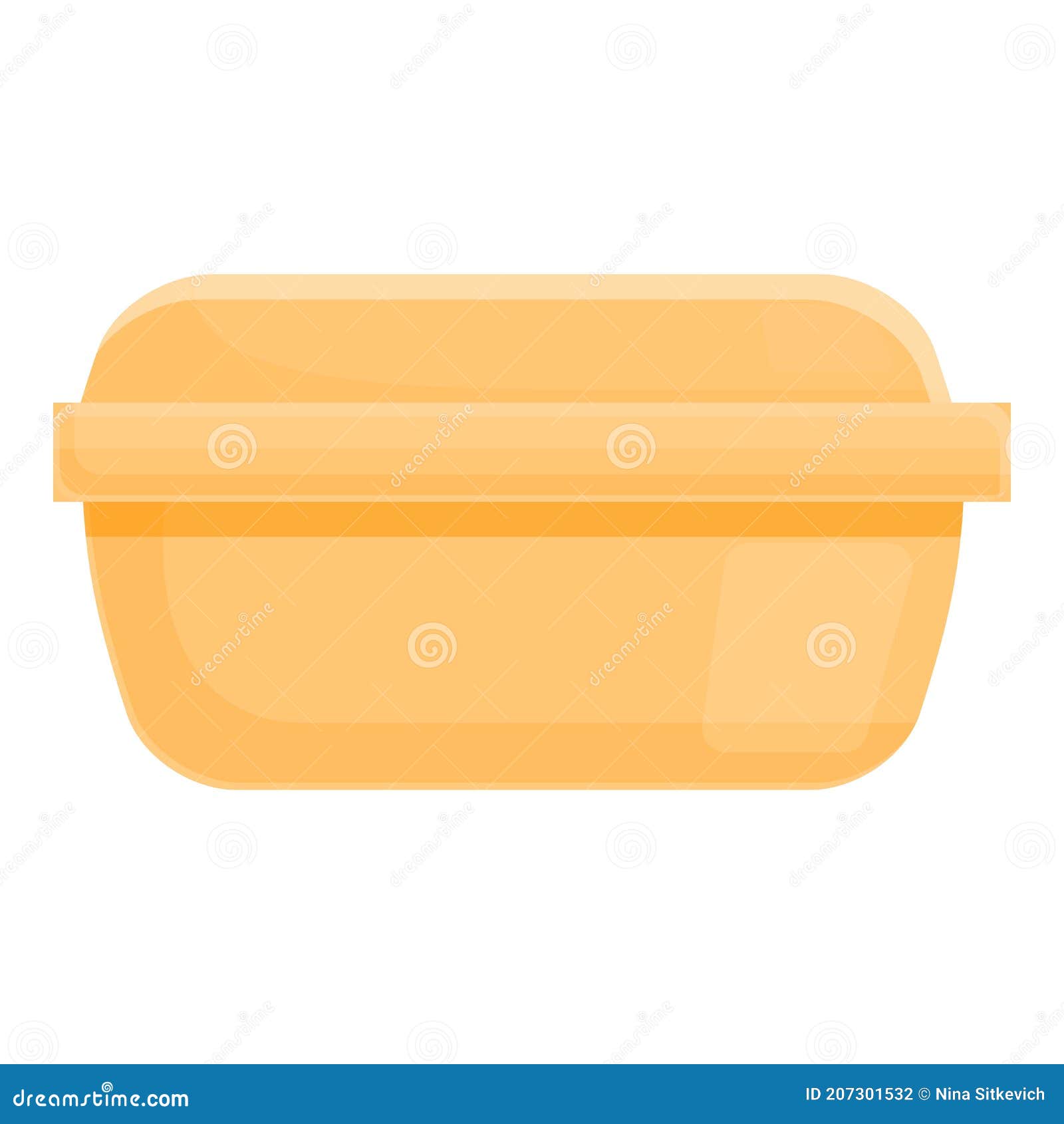 Biodegradable Plastic Container Icon, Cartoon Style Stock Illustration ...