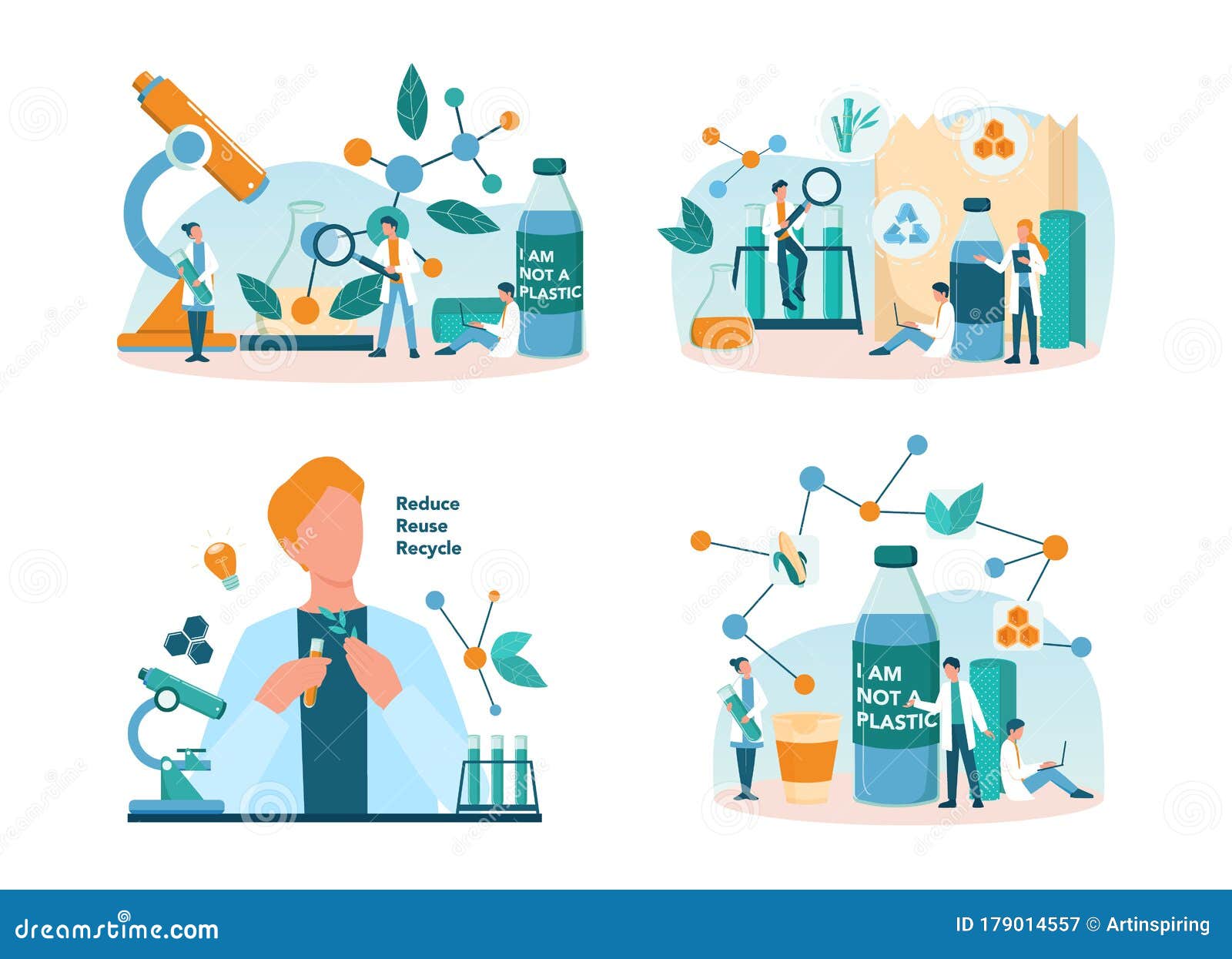 Biodegradable Plastic Eco Friendly Sign Cartoon Vector | CartoonDealer ...