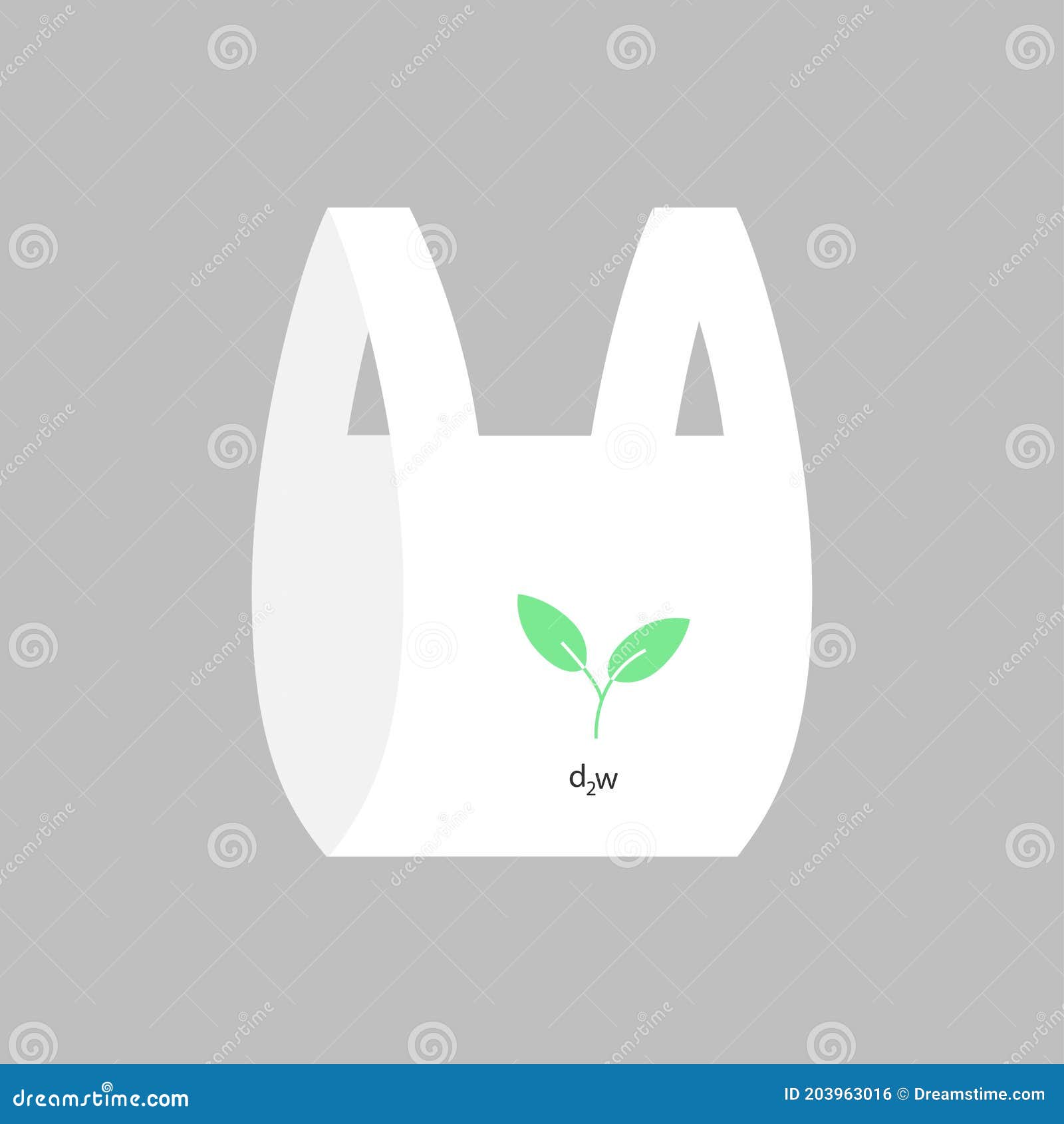 Biodegradable Plastic Packet. Vector Illustration of Natural Package ...