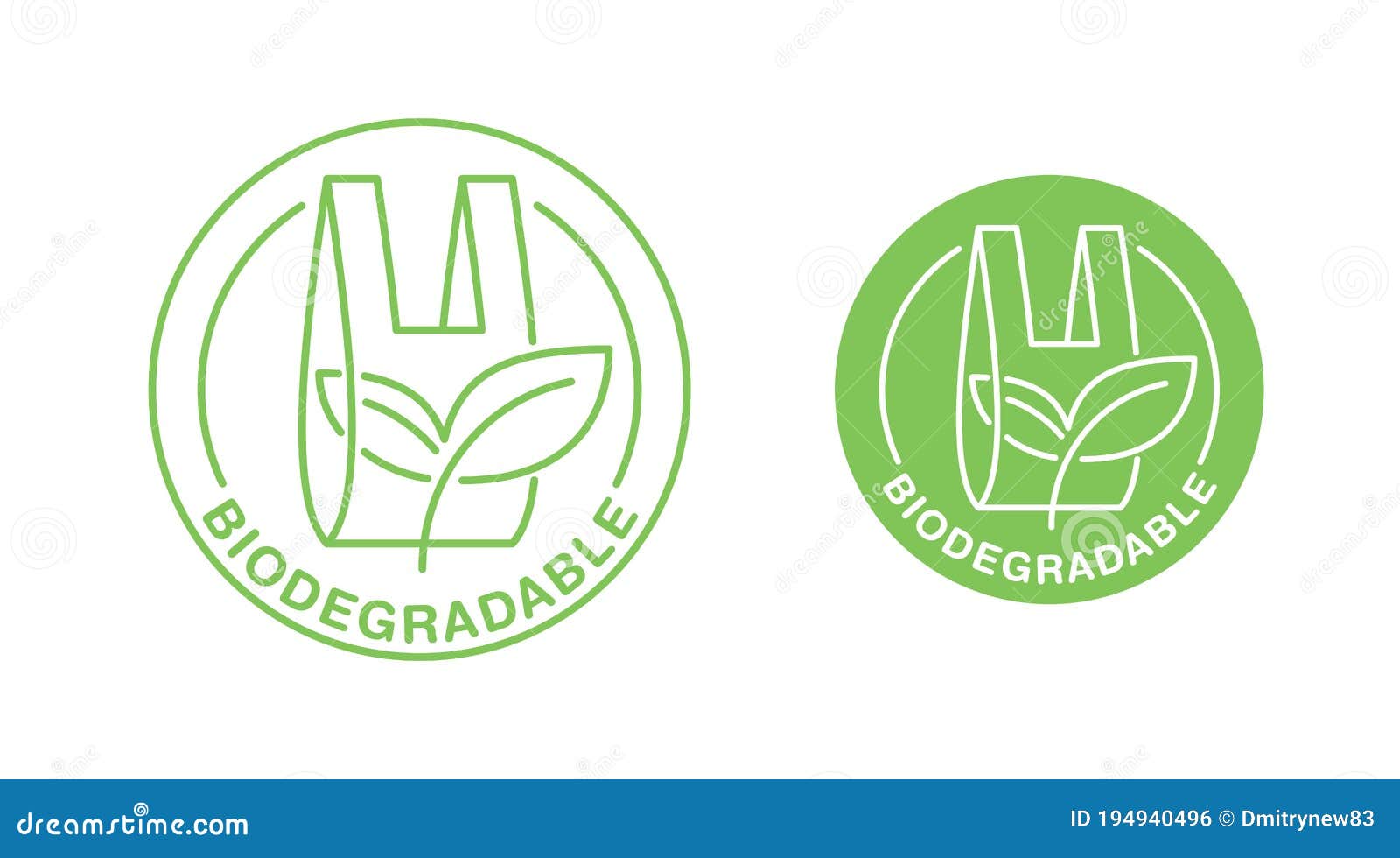 Biodegradable Plastic Polymers Sign Stock Vector - Illustration of ...