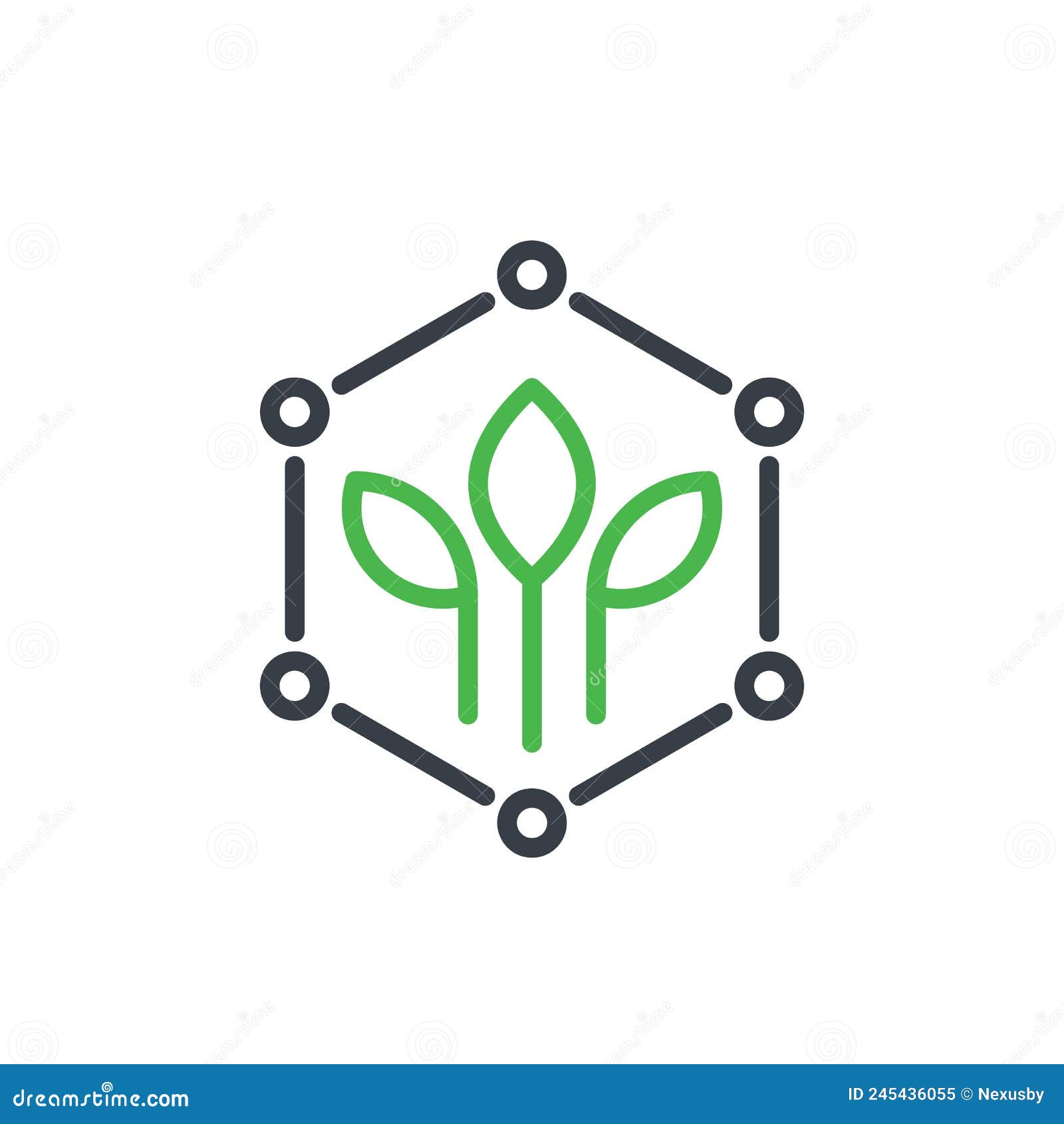 Polymer Icon, Monomer Molecule Model Cartoon Vector | CartoonDealer.com ...