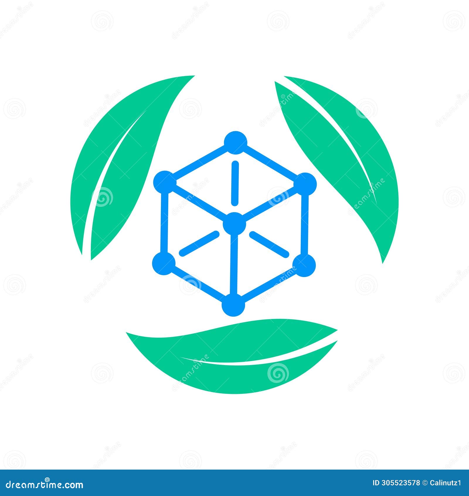 Biodegradable Polymers Green Vector Logo Icon Emblem - Eco Friendly ...