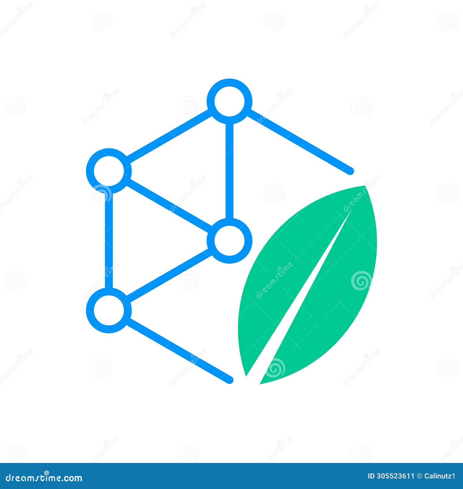 Biodegradable Polymers Green Vector Logo Icon Emblem - Eco Friendly ...