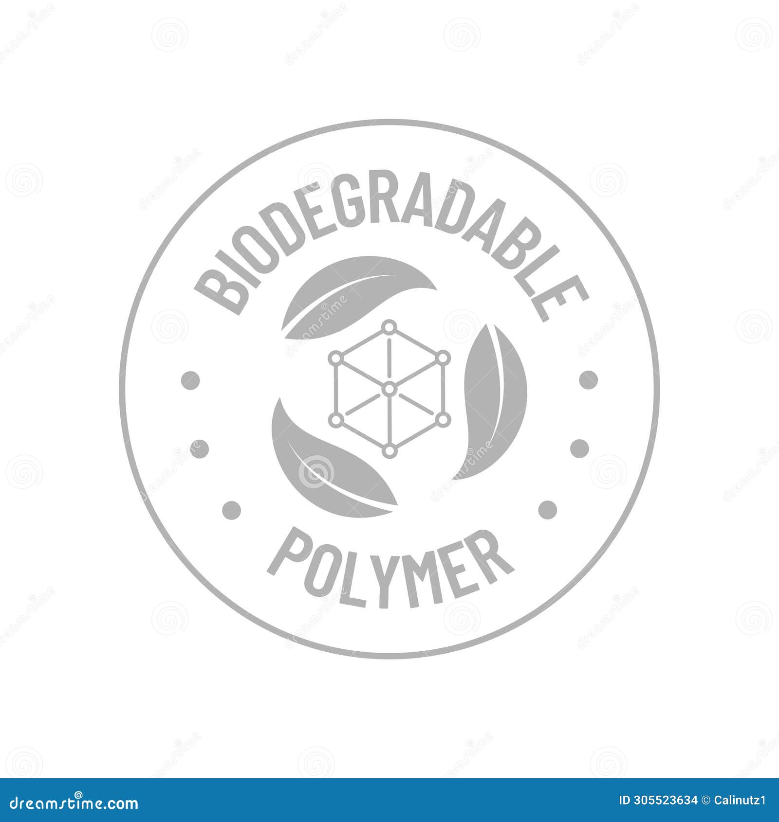 Biodegradable Polymers Green Vector Logo Icon Emblem - Eco Friendly ...