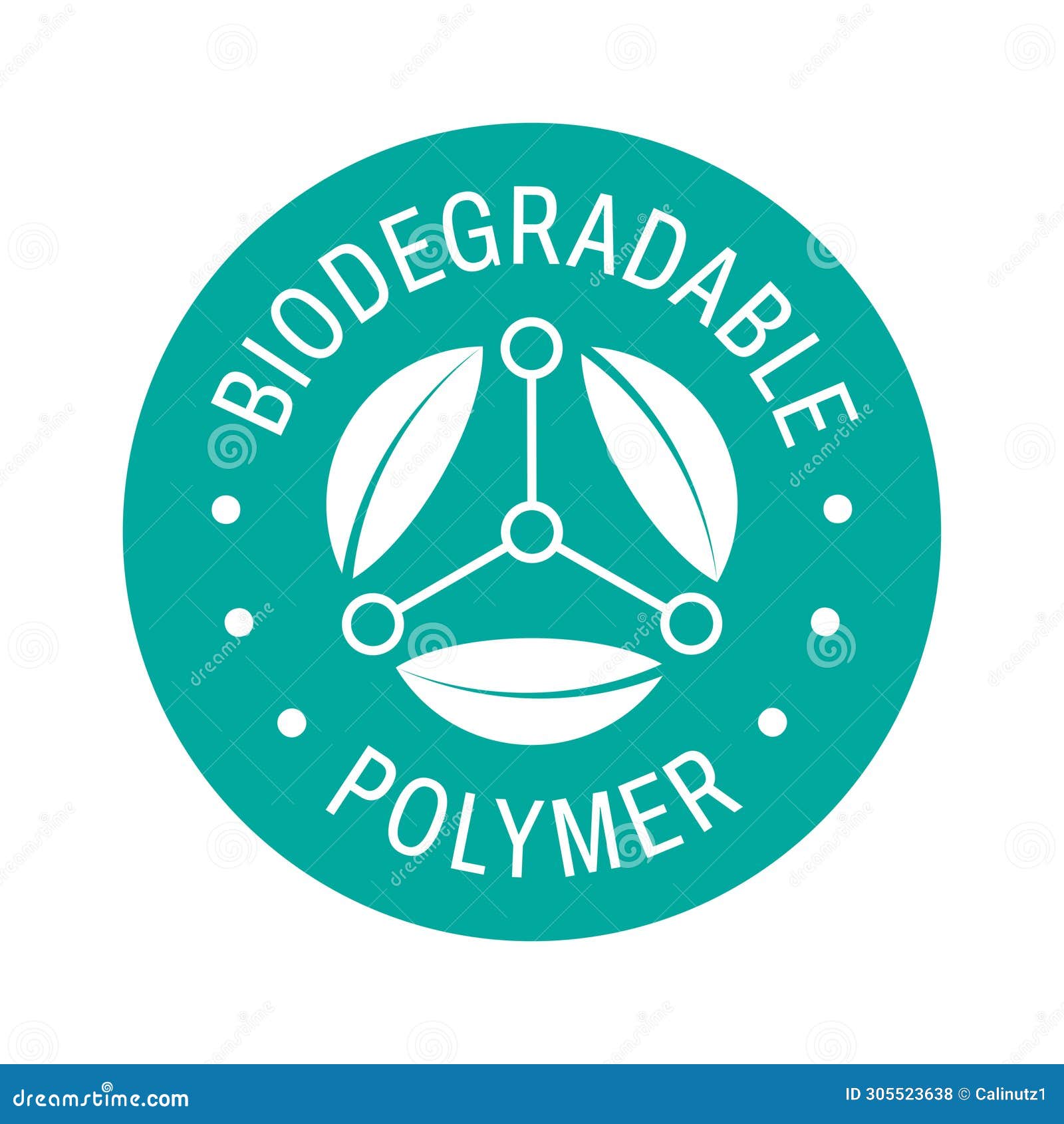 Biodegradable Polymers Green Vector Logo Icon Emblem - Eco Friendly ...