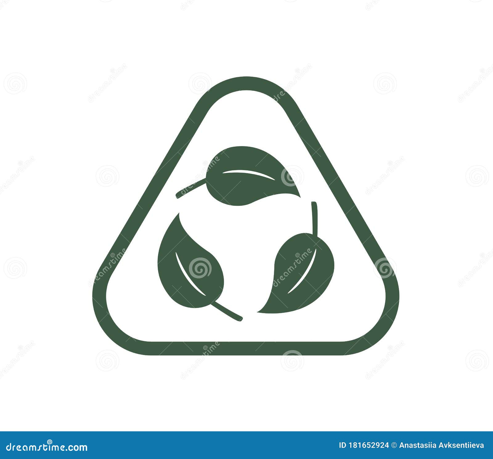 Biodegradable Recyclable Plastic Free Package Icon. Vector Bio ...
