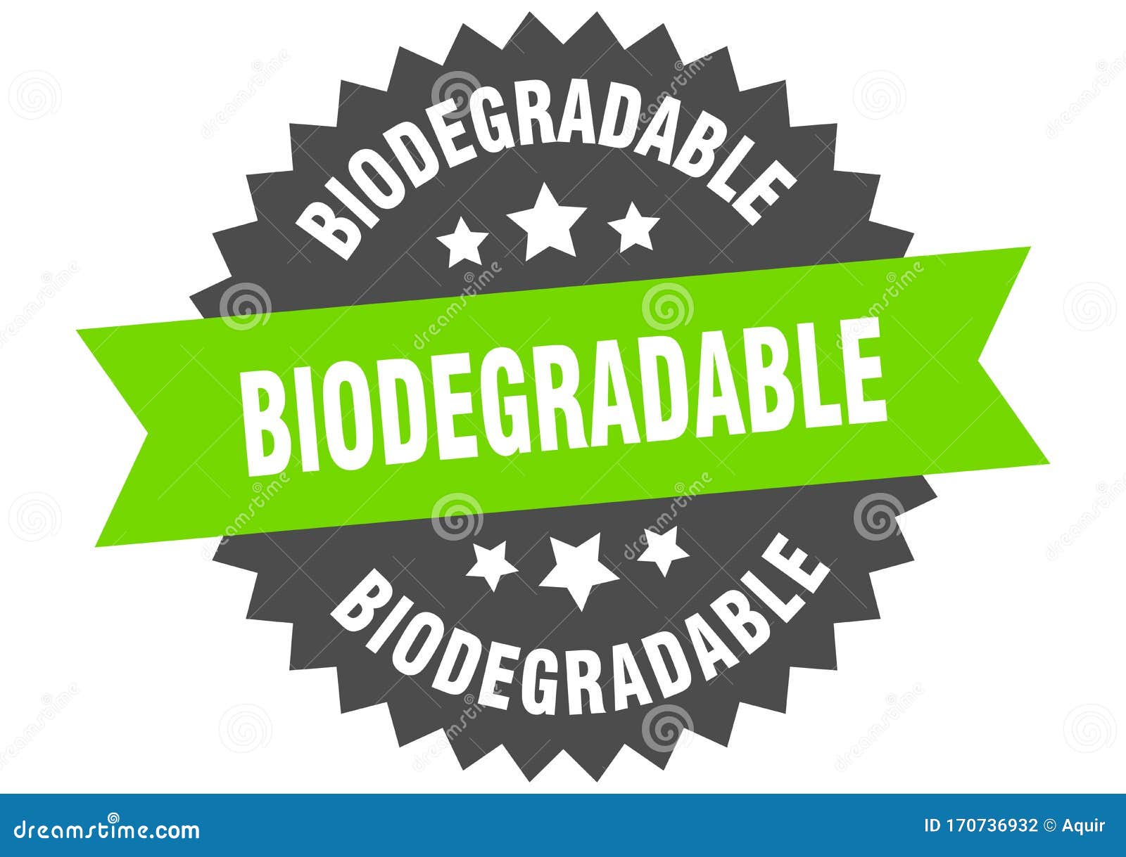 Biodegradable Sign - Plant Growths From Trash Bin Cartoon Vector ...