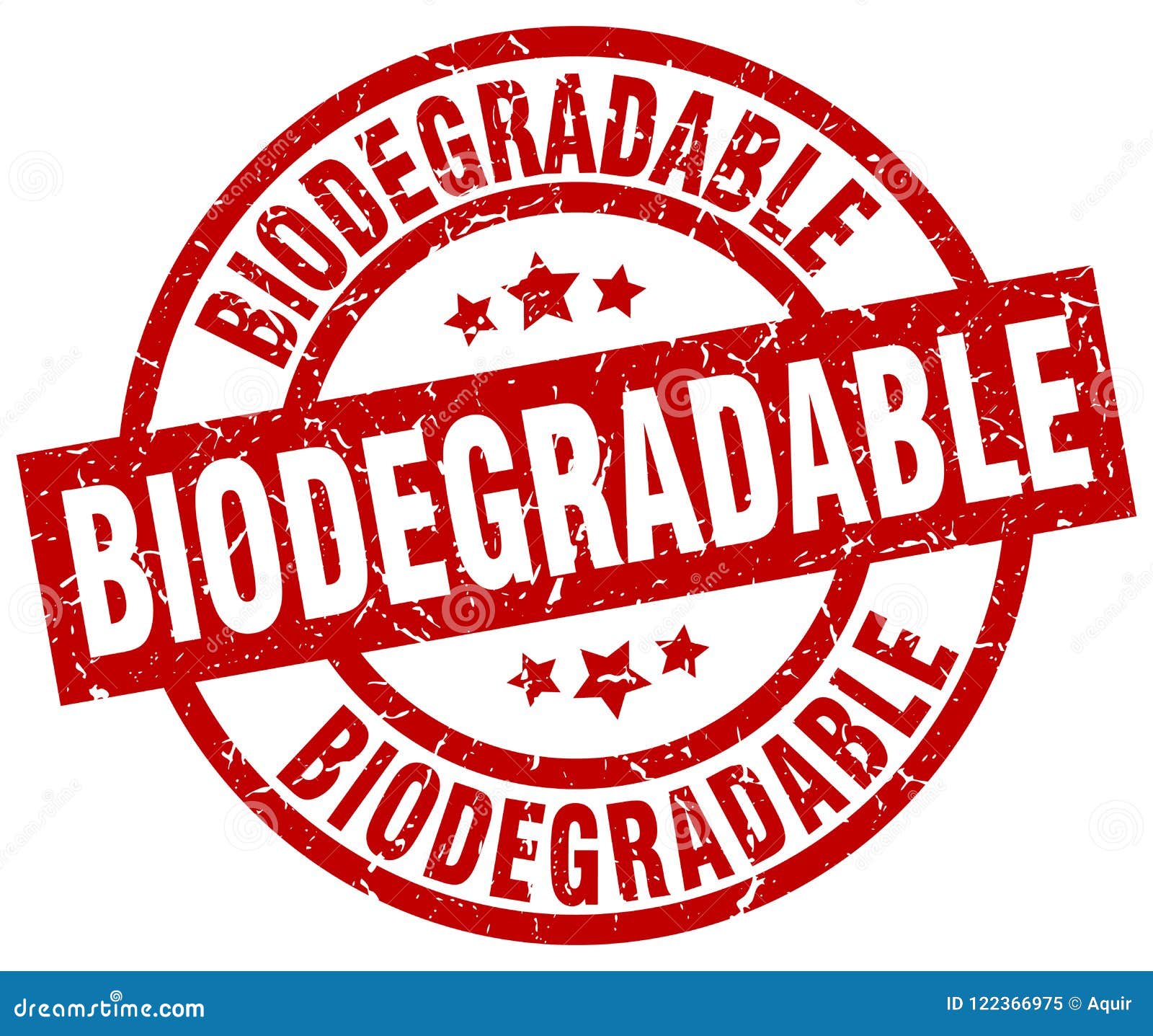 Biodegradable stamp stock vector. Illustration of seal - 122366975