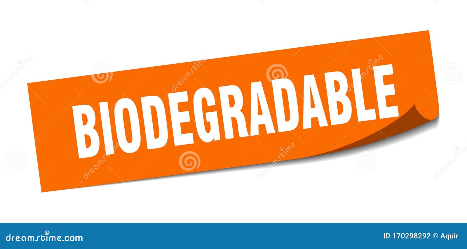 Biodegradable Sticker. Biodegradable Label Cartoon Vector ...