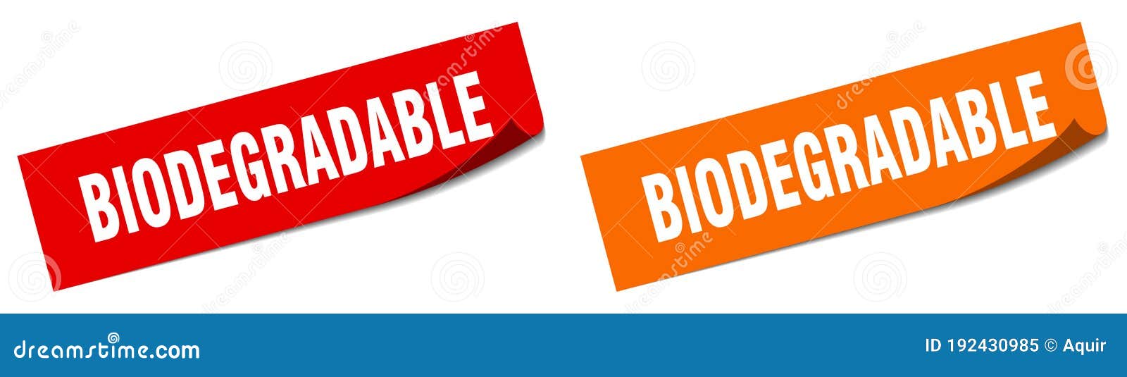 Biodegradable Sticker. Biodegradable Sign Set Stock Vector ...