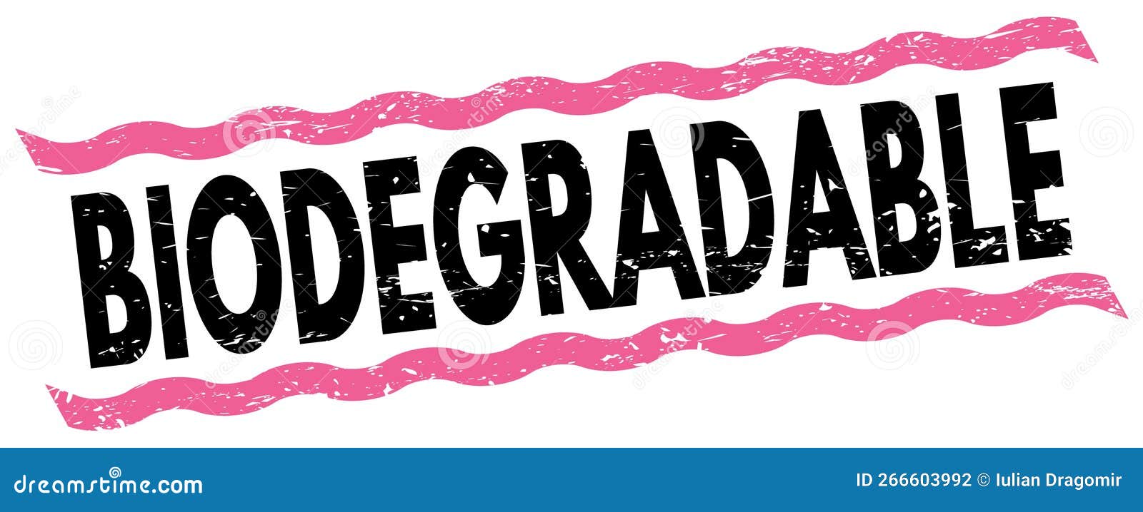 BIODEGRADABLE Text on Pink-black Lines Stamp Sign Stock Illustration ...